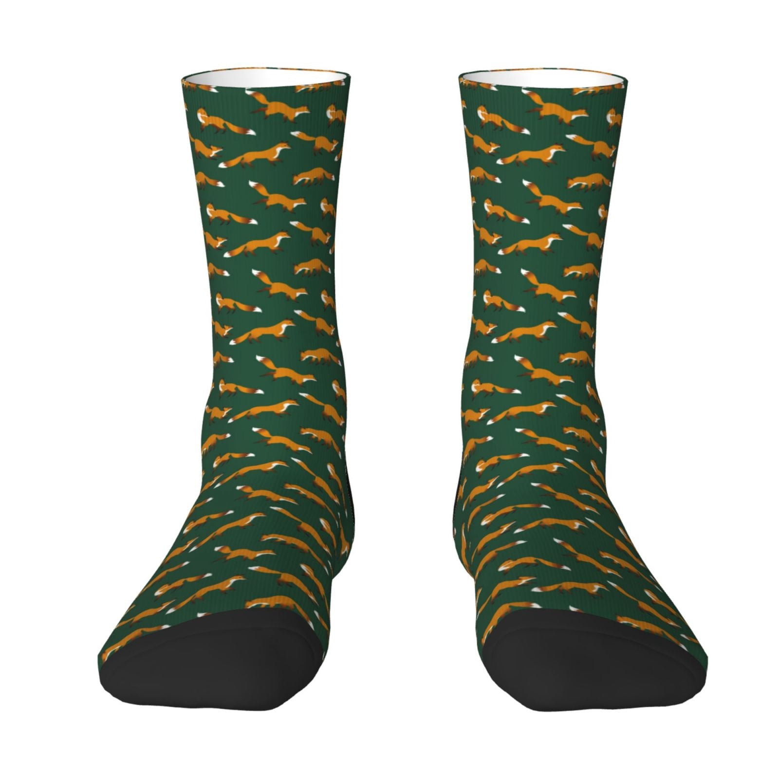 Zufioo Cartoon Fox 1 Print Thigh High Socks,Knee High Socks For Women ...