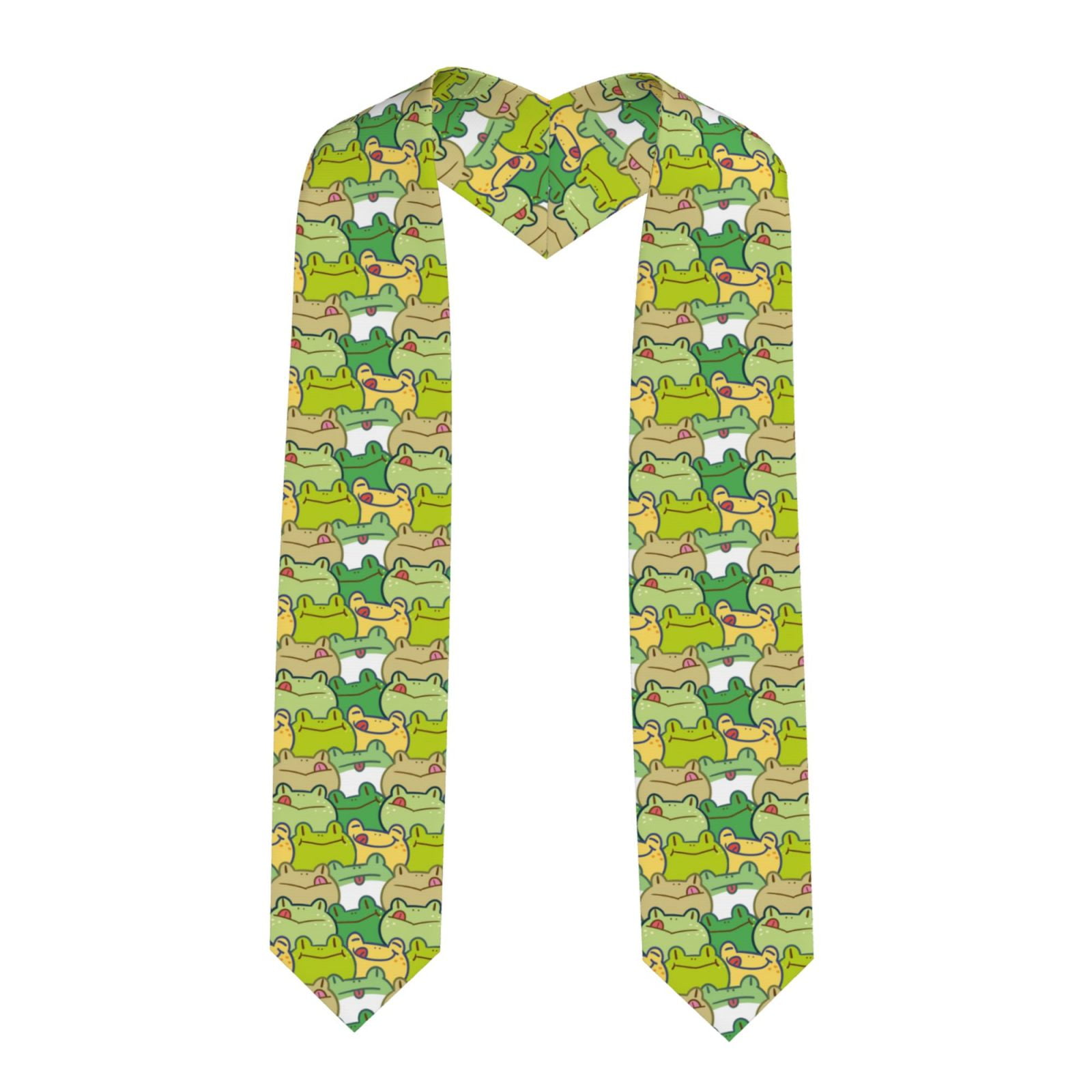 Zufioo Cartoon Frog Print Graduation Shawl Ribbon, Graduation Ribbon ...