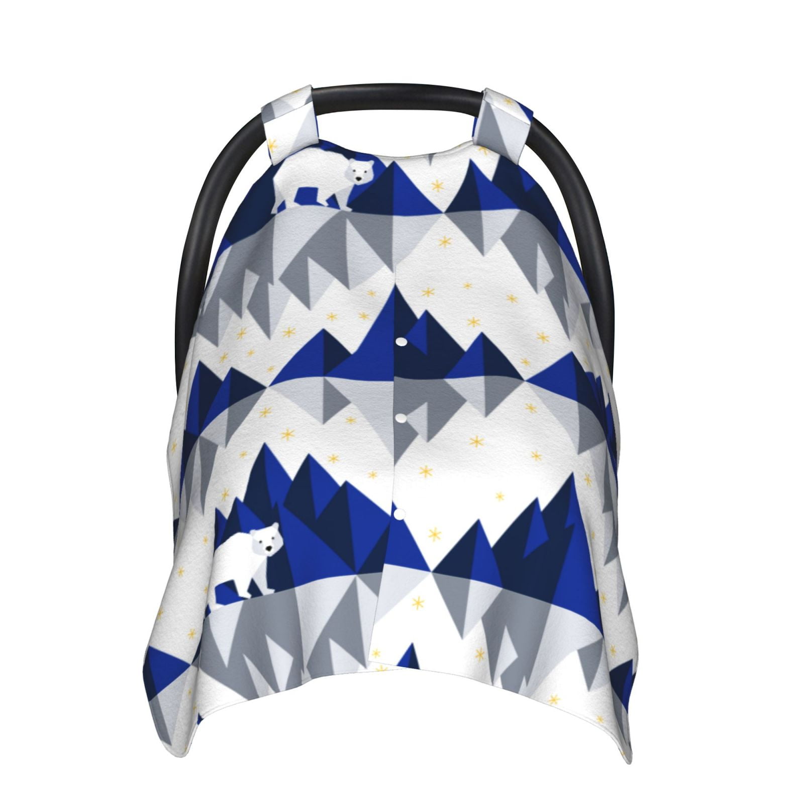 Zufioo Cartoon Iceberg Polar Bear Print Baby Stroller Seat Nursing ...