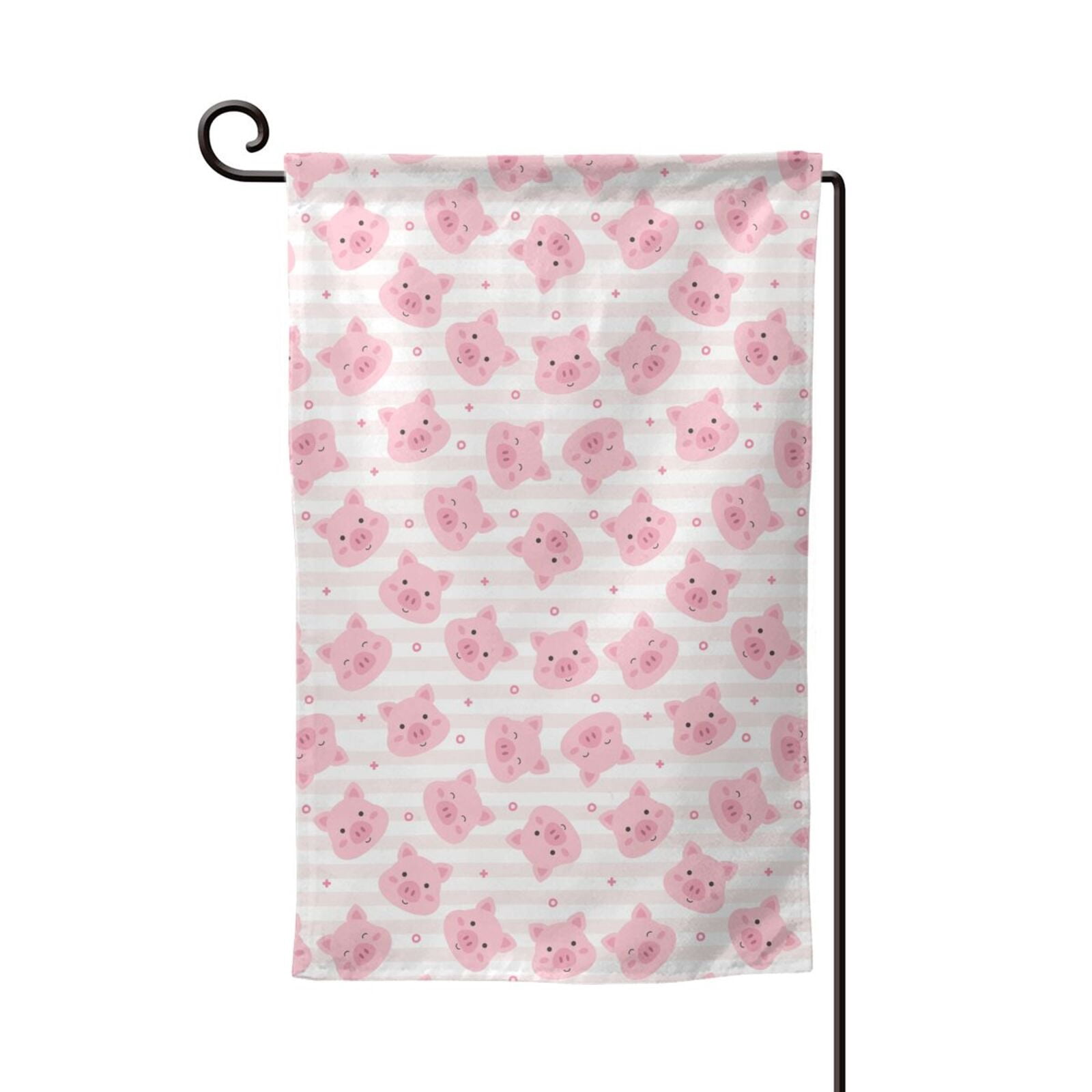 Zufioo Cartoon Pig Print Garden Decoration Flags, Sun-resistant and ...