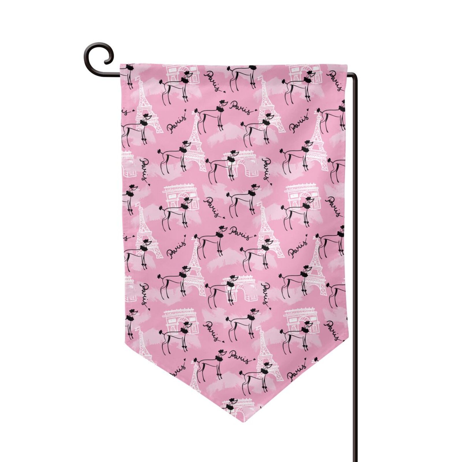Zufioo Cartoon Poodle Dog Print Garden Decoration Flags, Sun-resistant ...