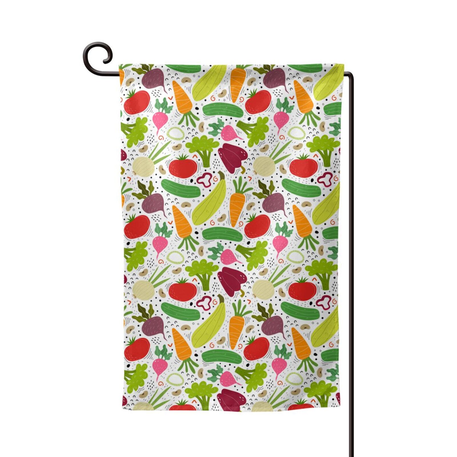 Zufioo Cartoon Vegetables Print Garden Decoration Flags, Sun-resistant ...