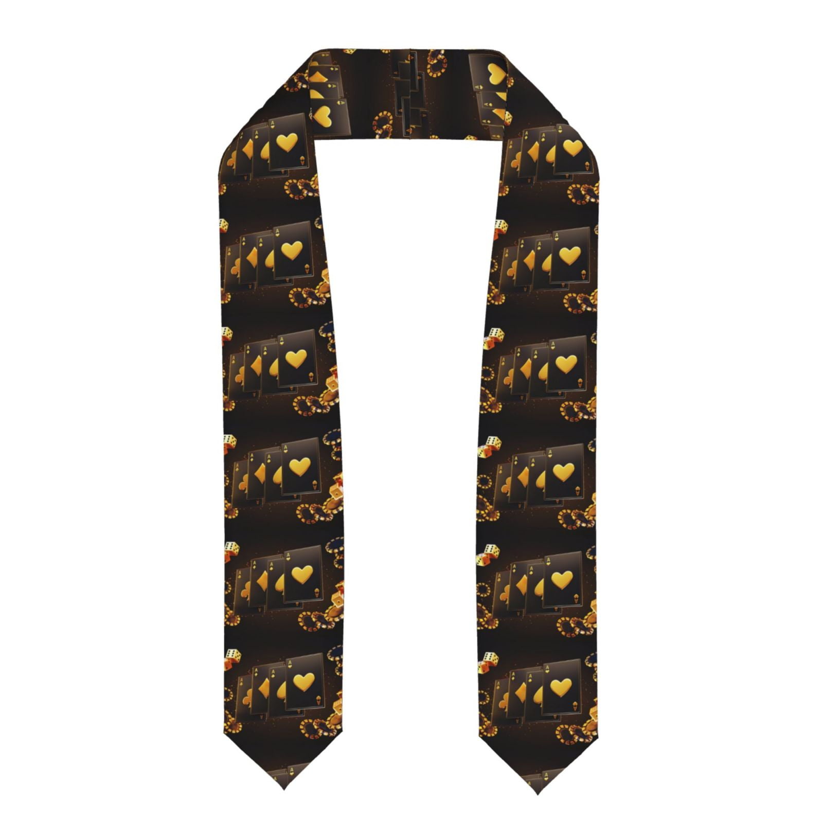 Zufioo Casino Playing Cards Print Graduation Shawl Ribbon, Graduation ...
