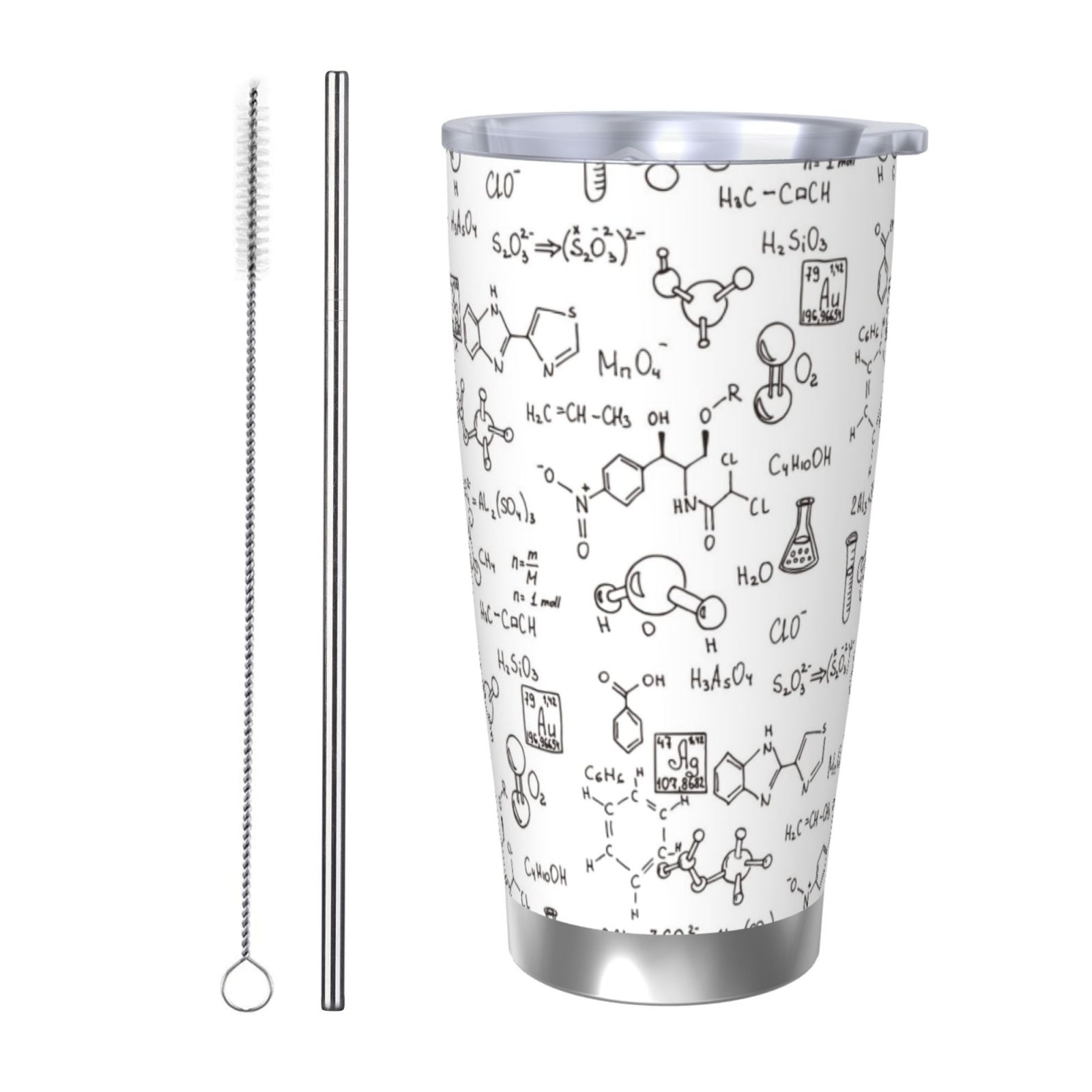 Zufioo Chemical Formulas Print 20OZ Stainless Steel Car Cup, Direct ...