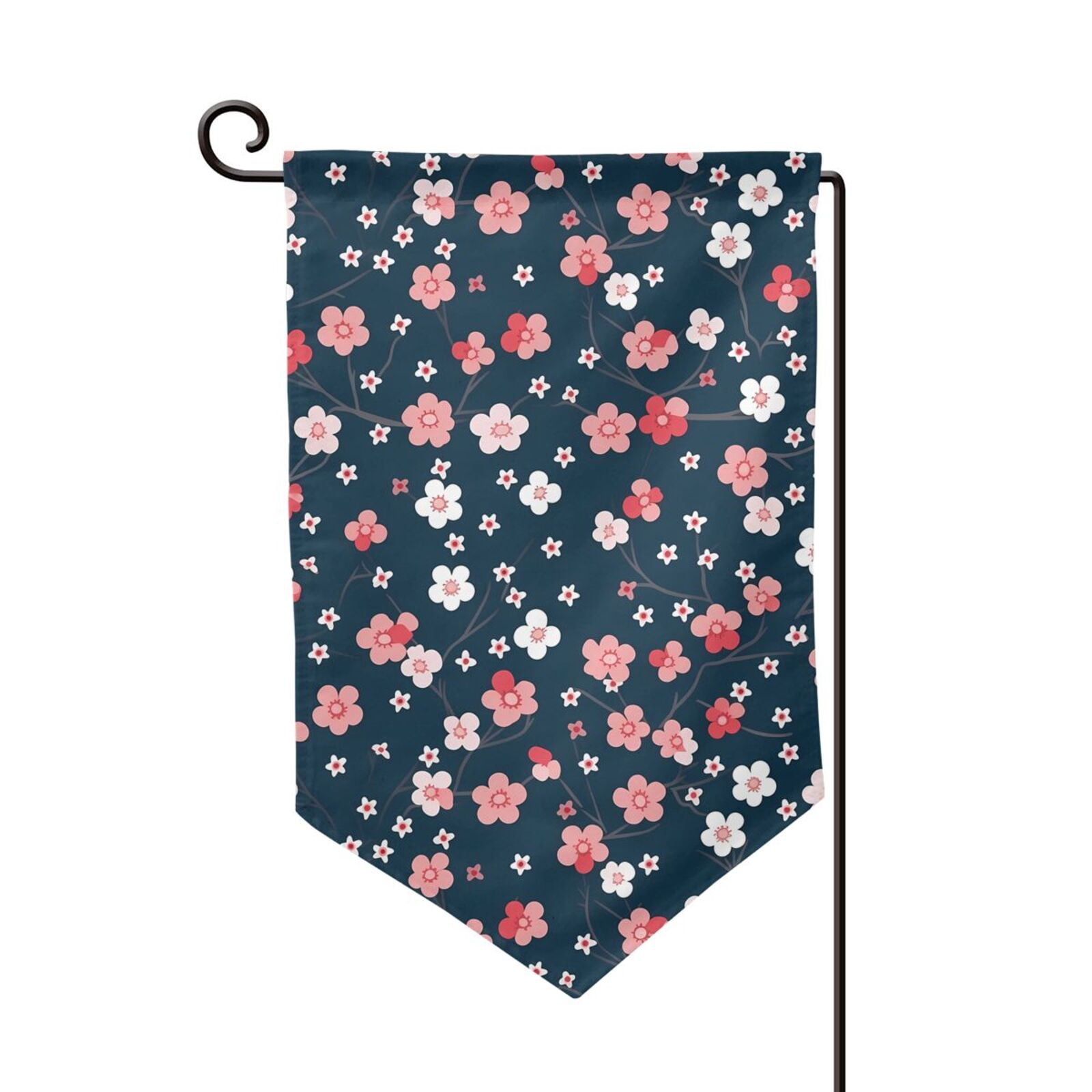 Zufioo Cherry Blossoms Print Garden Decoration Flags, Sun-resistant and ...