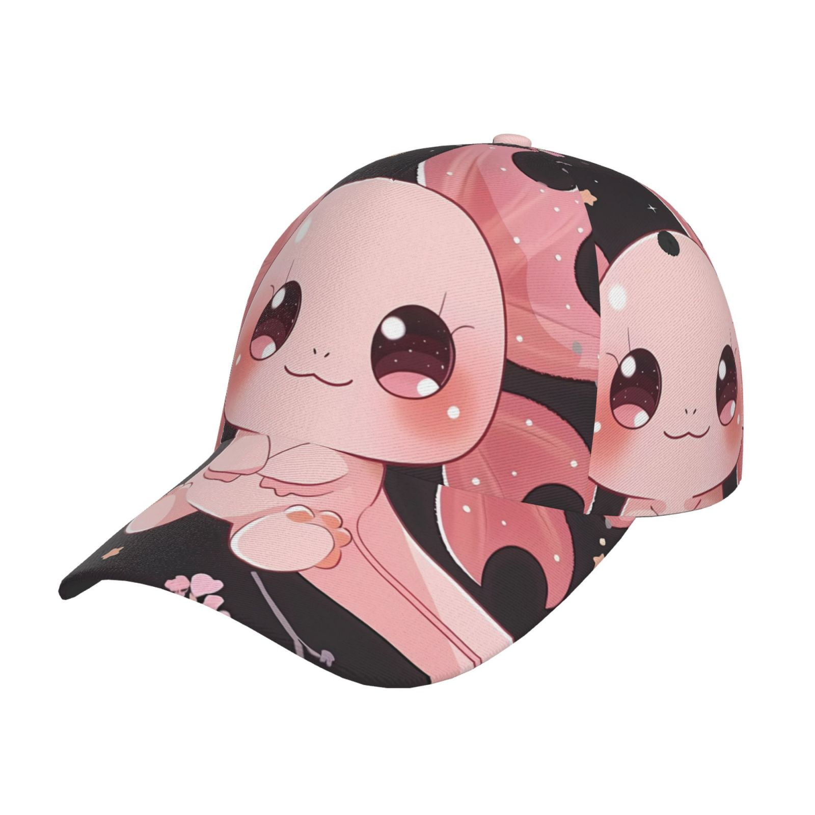 Zufioo Chibi Axolotl Sakura Fantasy Baseball Cap Hats for Men and Women ...