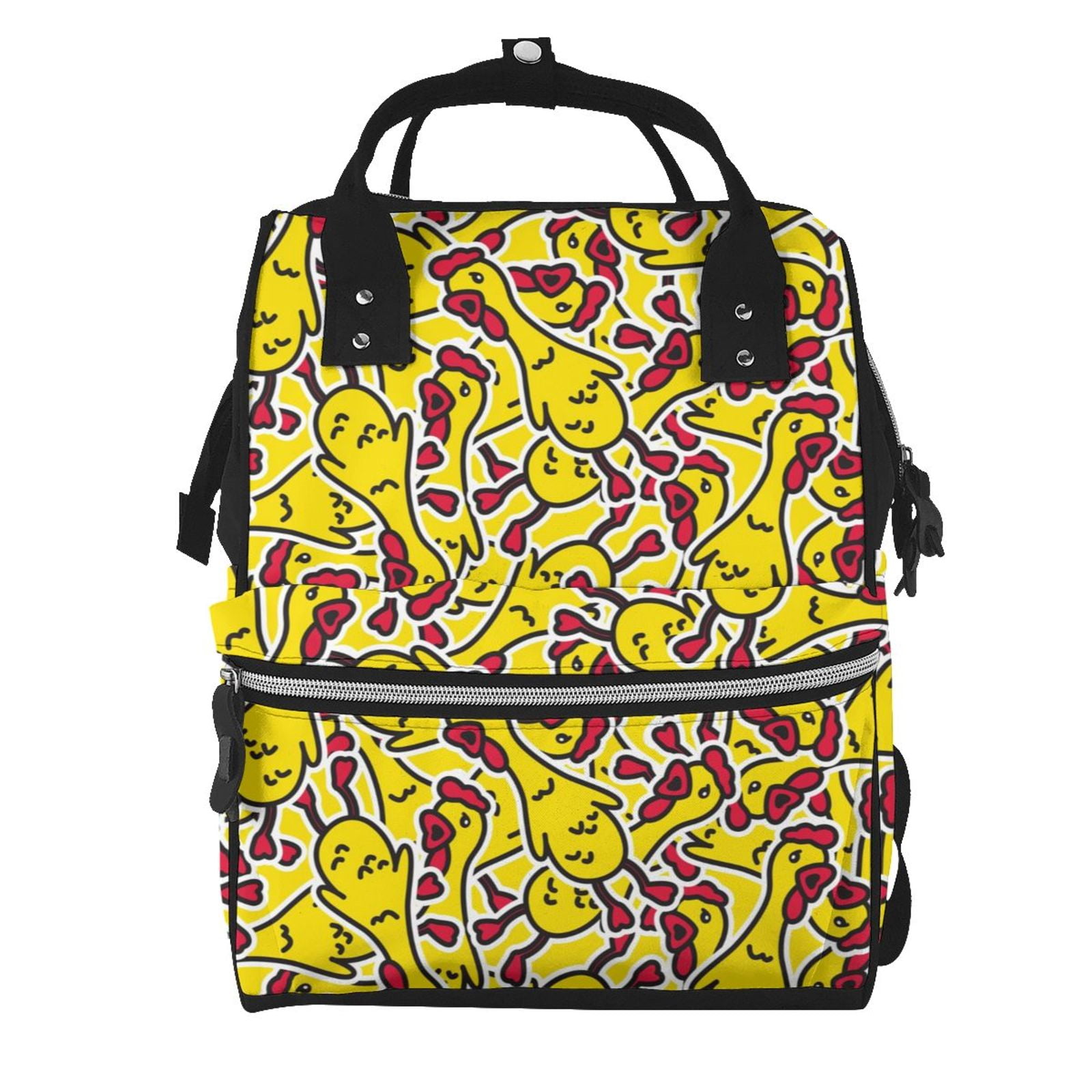Zufioo Chicken Cartoon Print Large capacity mommy bag, diaper bag ...