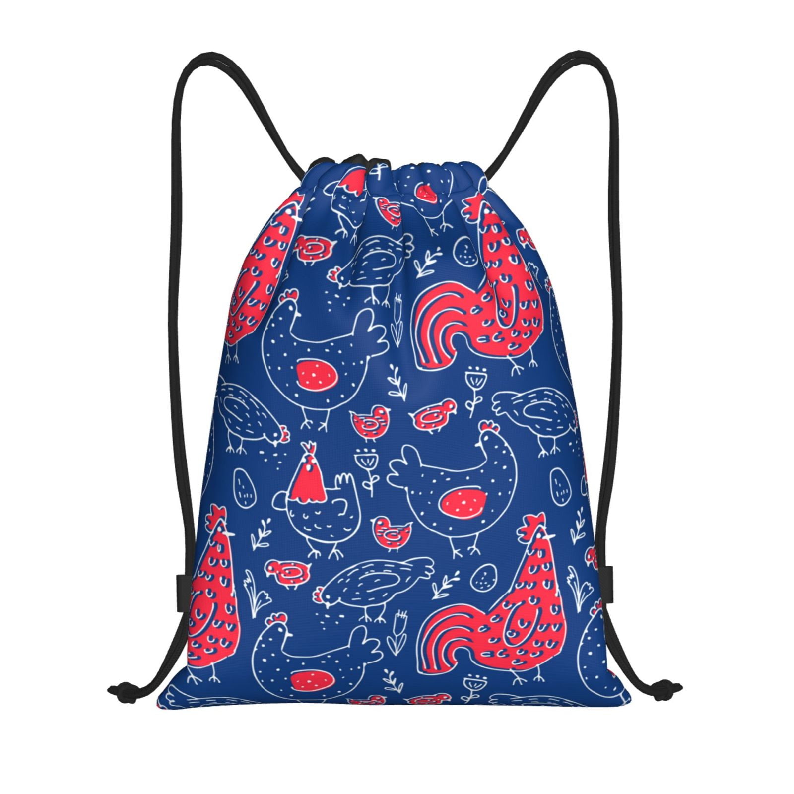 Zufioo Chicken and Rooster Sports Cinch Sack Gym String Bags Machine ...