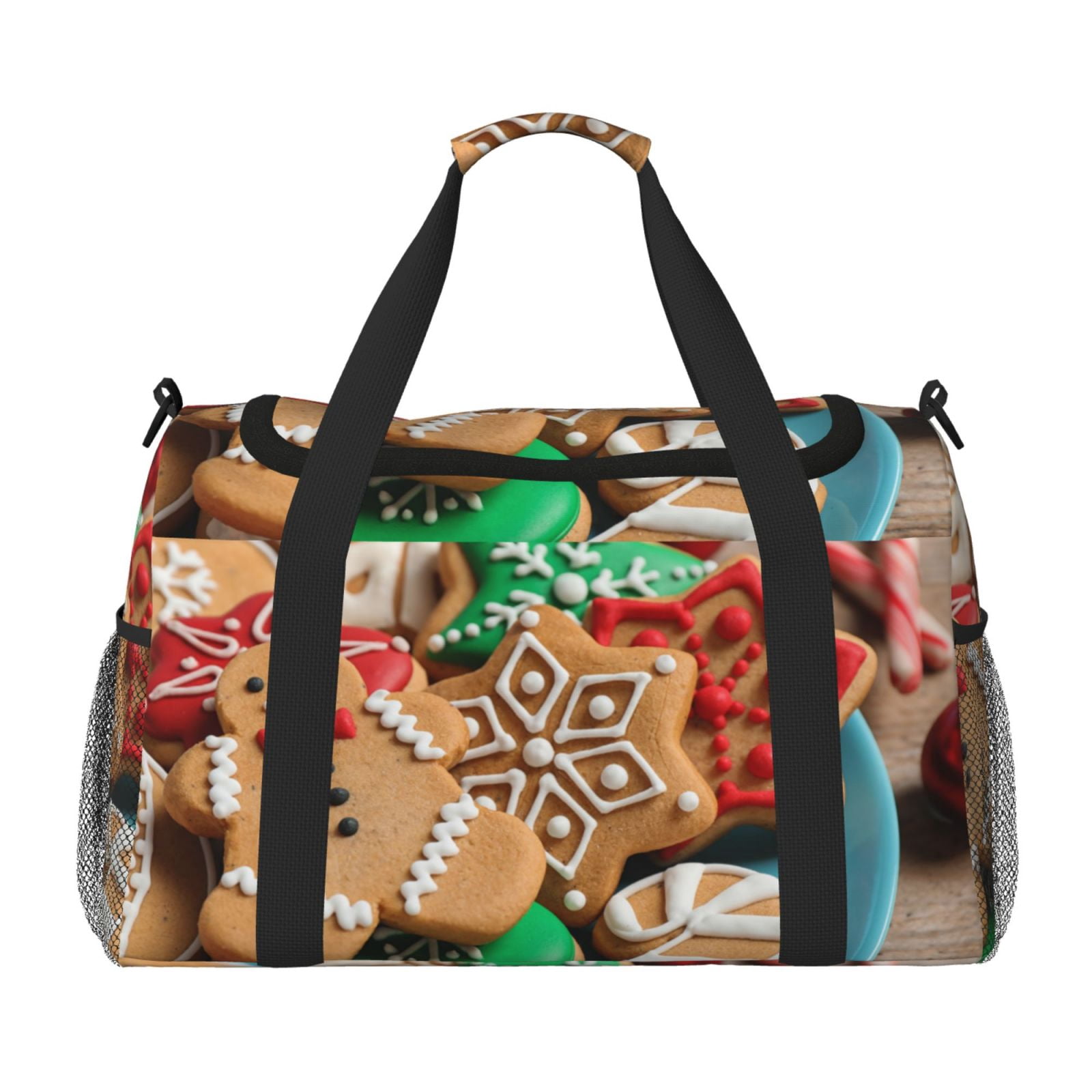 Zufioo Christmas Cookies Print Hand-Held Messenger Travel Bag, Business ...