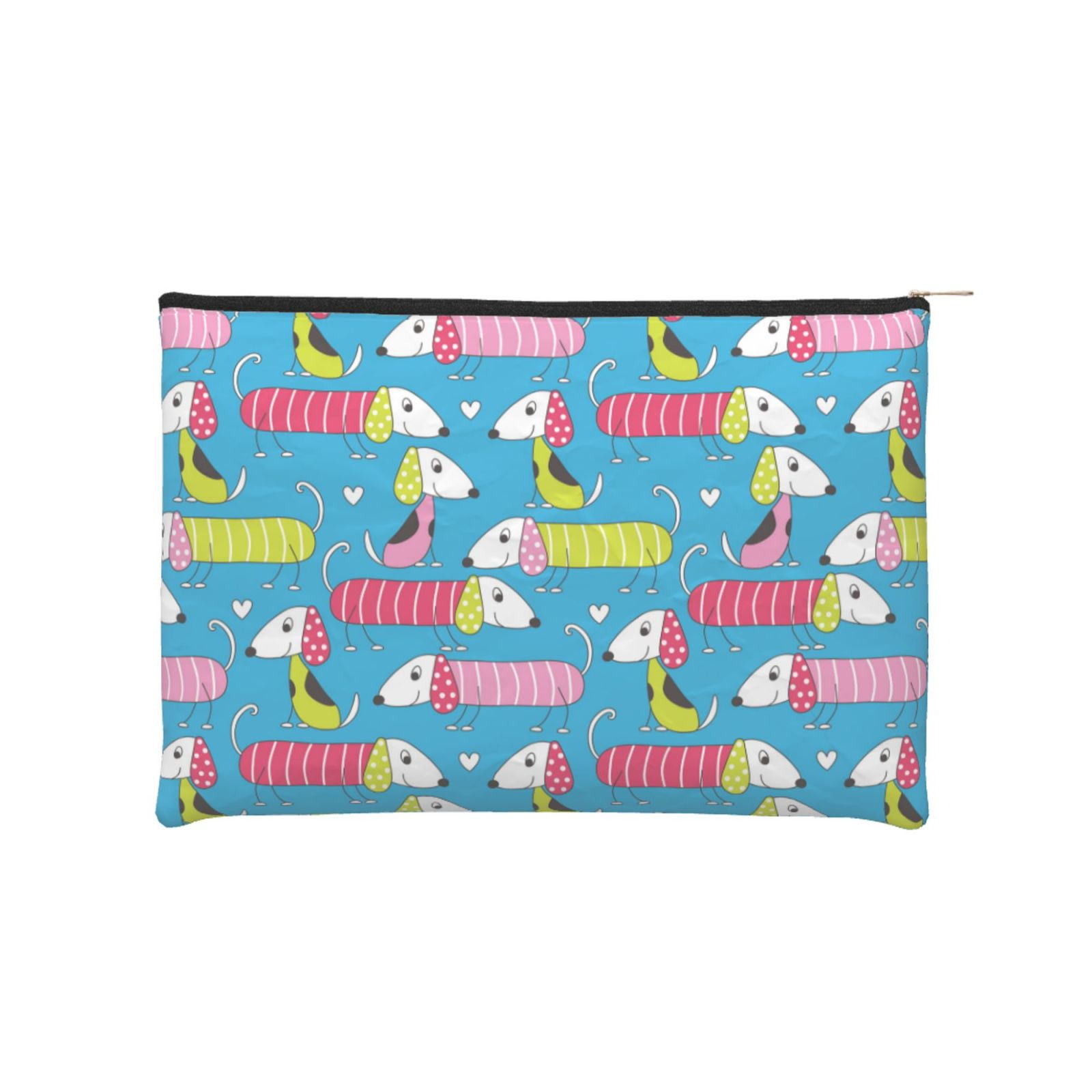 Zufioo Color Dachshund Dog Print DuPont Paper Portable Toiletry Bag, 8 ...