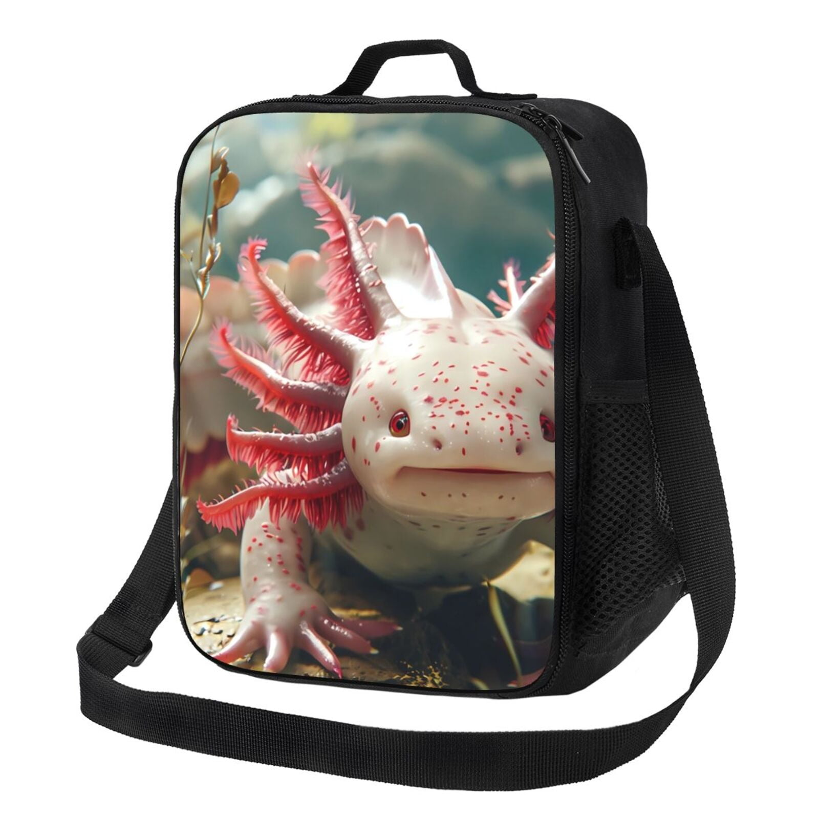 Zufioo Colorful Axolotl Underwater Insulated Lunch Bag,600D Polyester ...