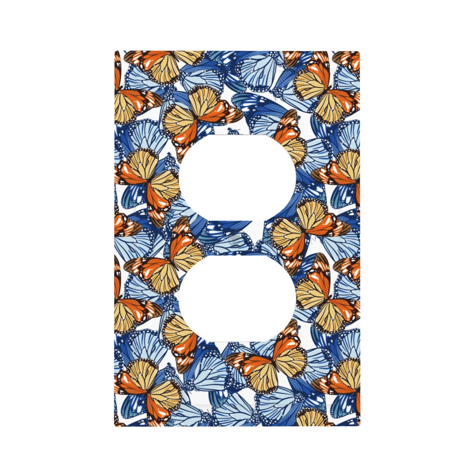 Zufioo Colorful Butterfly1 Print Switch Wall Plate, Dustproof and Heat ...