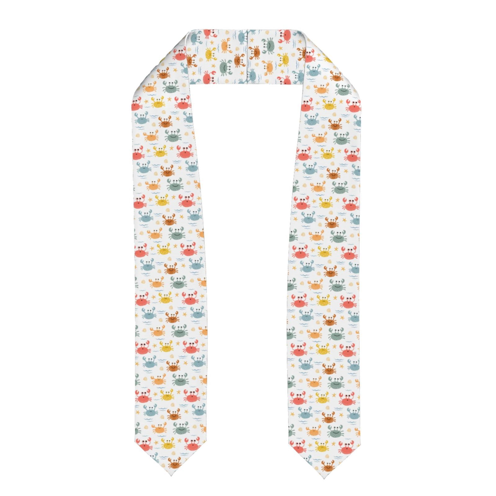 Zufioo Colorful Crabs Print Graduation Shawl Ribbon, Graduation Ribbon ...