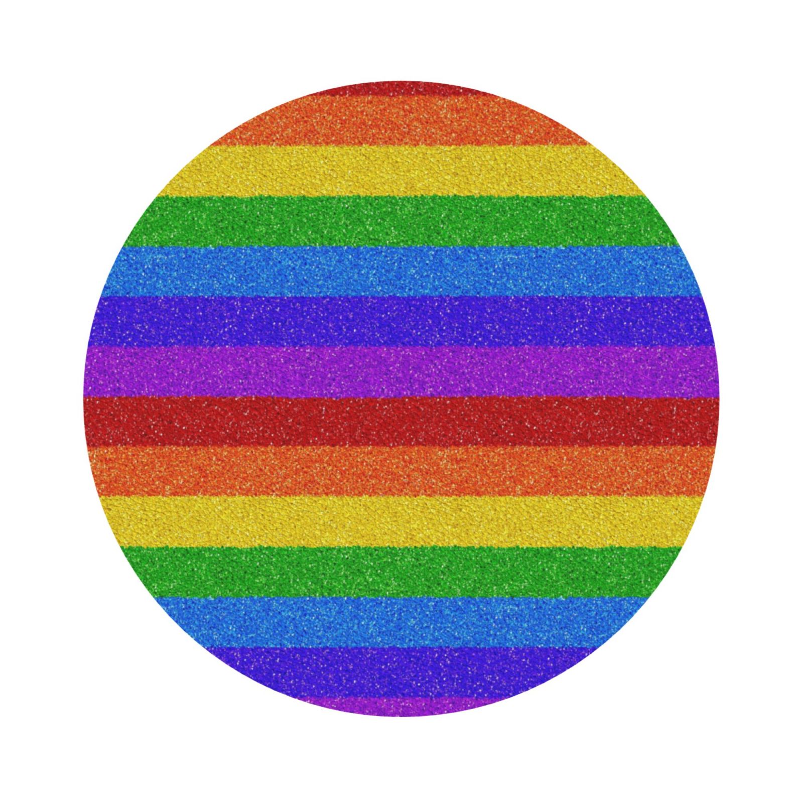 Zufioo Colorful Glitter Rainbow 6PCS Leather Coasters ,4 Inch Coasters ...