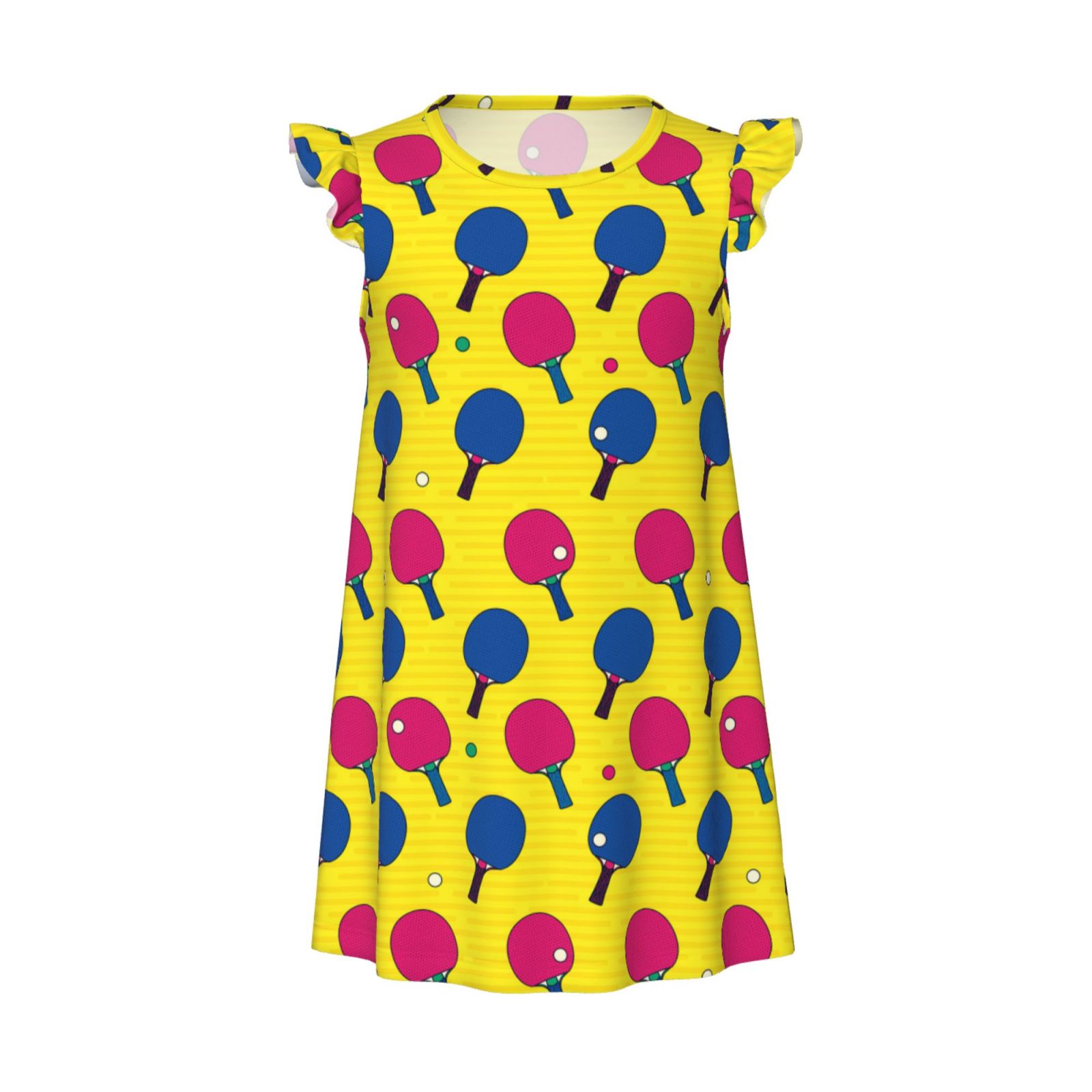 Zufioo Colorful Ping Pong Girls Nightgowns Toddler Girl Pajamas Soft ...