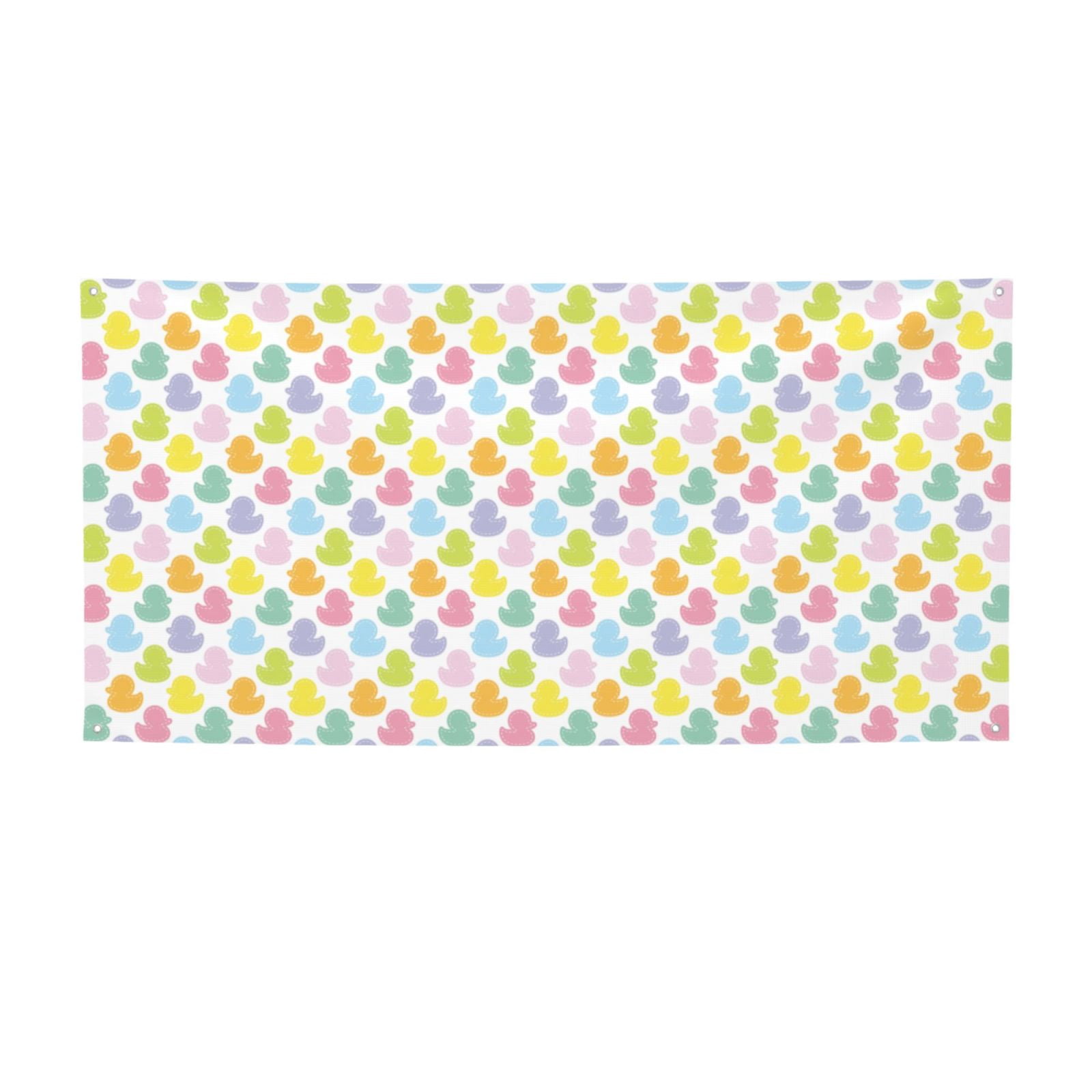 Zufioo Colorful Rubber Duck Print Holiday Banners, Party Banners ...