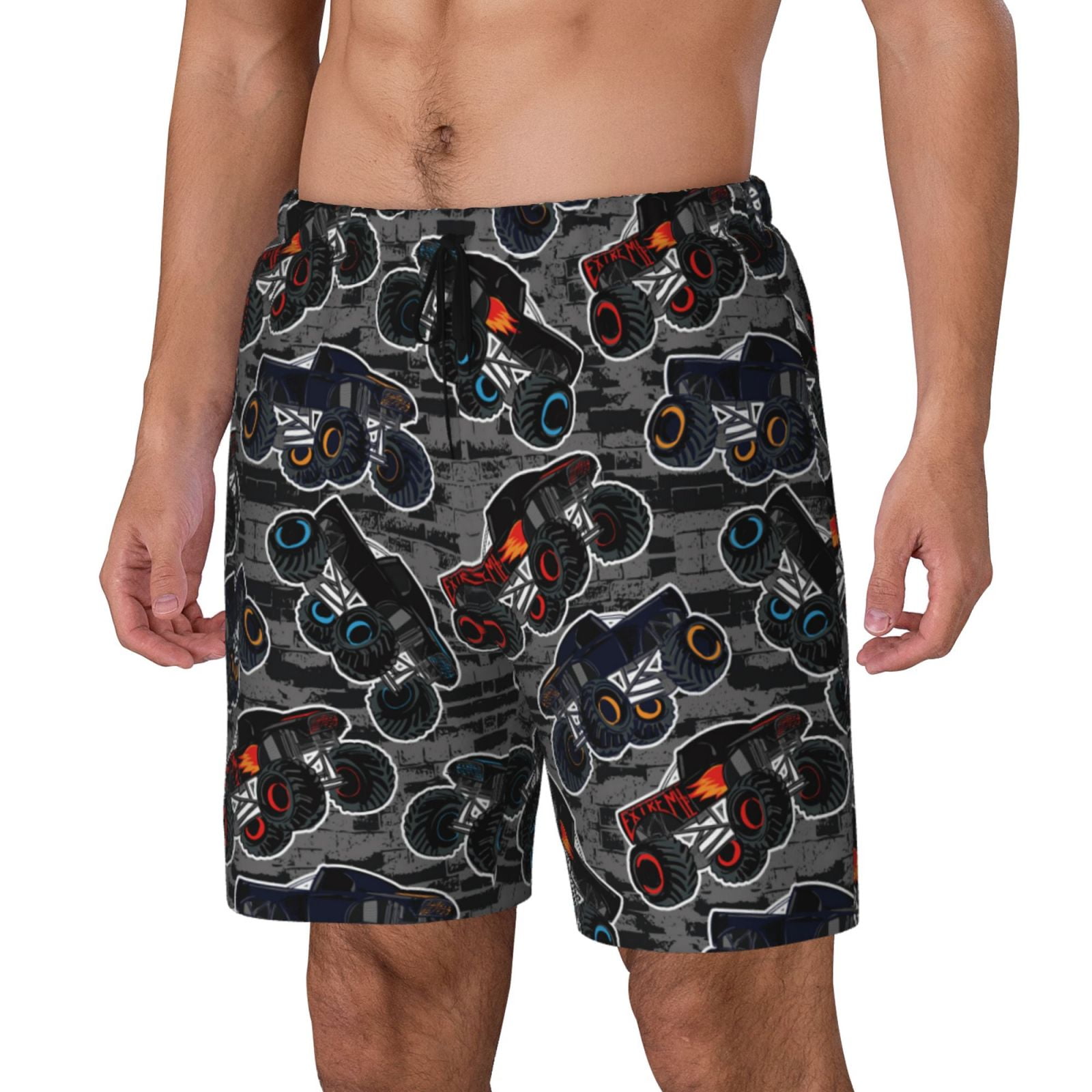 Zufioo Cool Off-Road Vehicle Mens Swimsuit Trunks with Compression ...