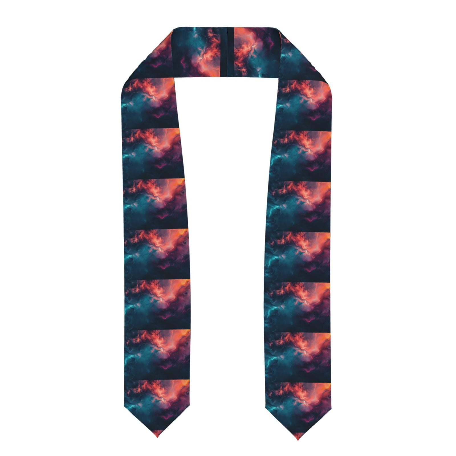 Zufioo Cosmic Paint Swirl Print Graduation Shawl Ribbon, Graduation ...