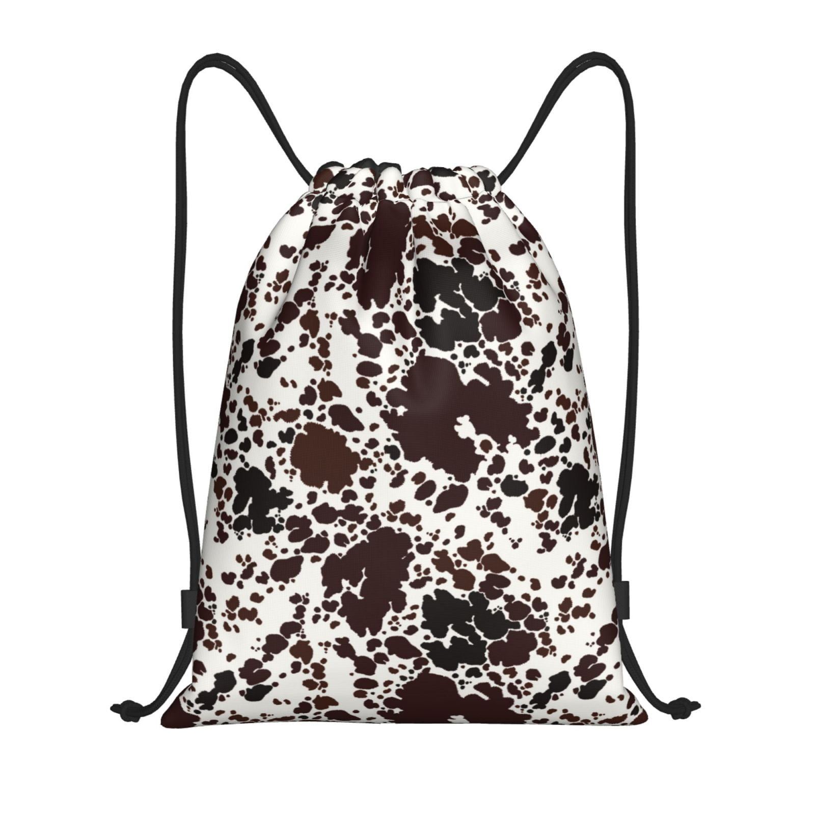 Zufioo Cow Skin Sports Cinch Sack Gym String Bags Machine Washable ...