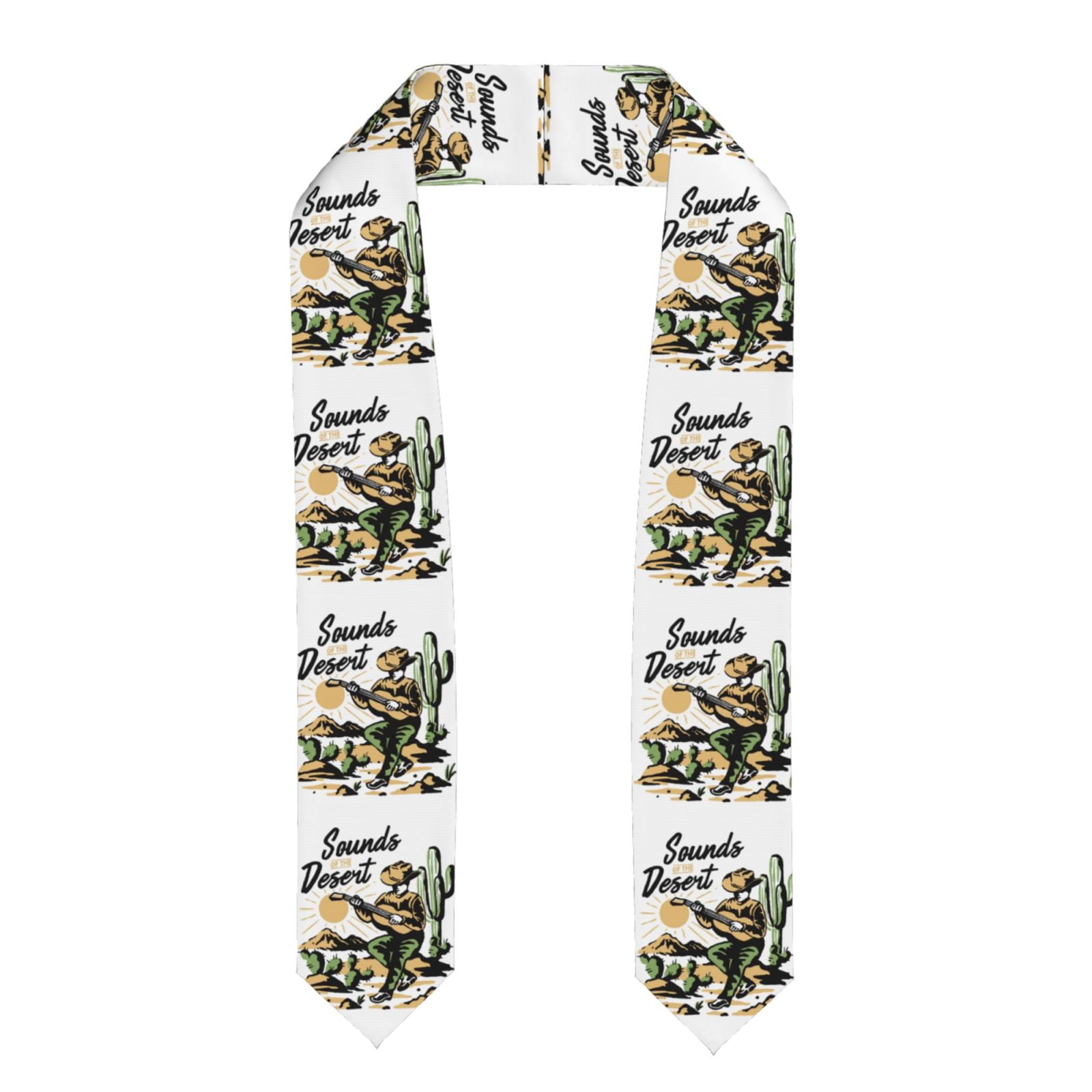 Zufioo Cowboy Playing Guitar Print Graduation Shawl Ribbon, Graduation ...