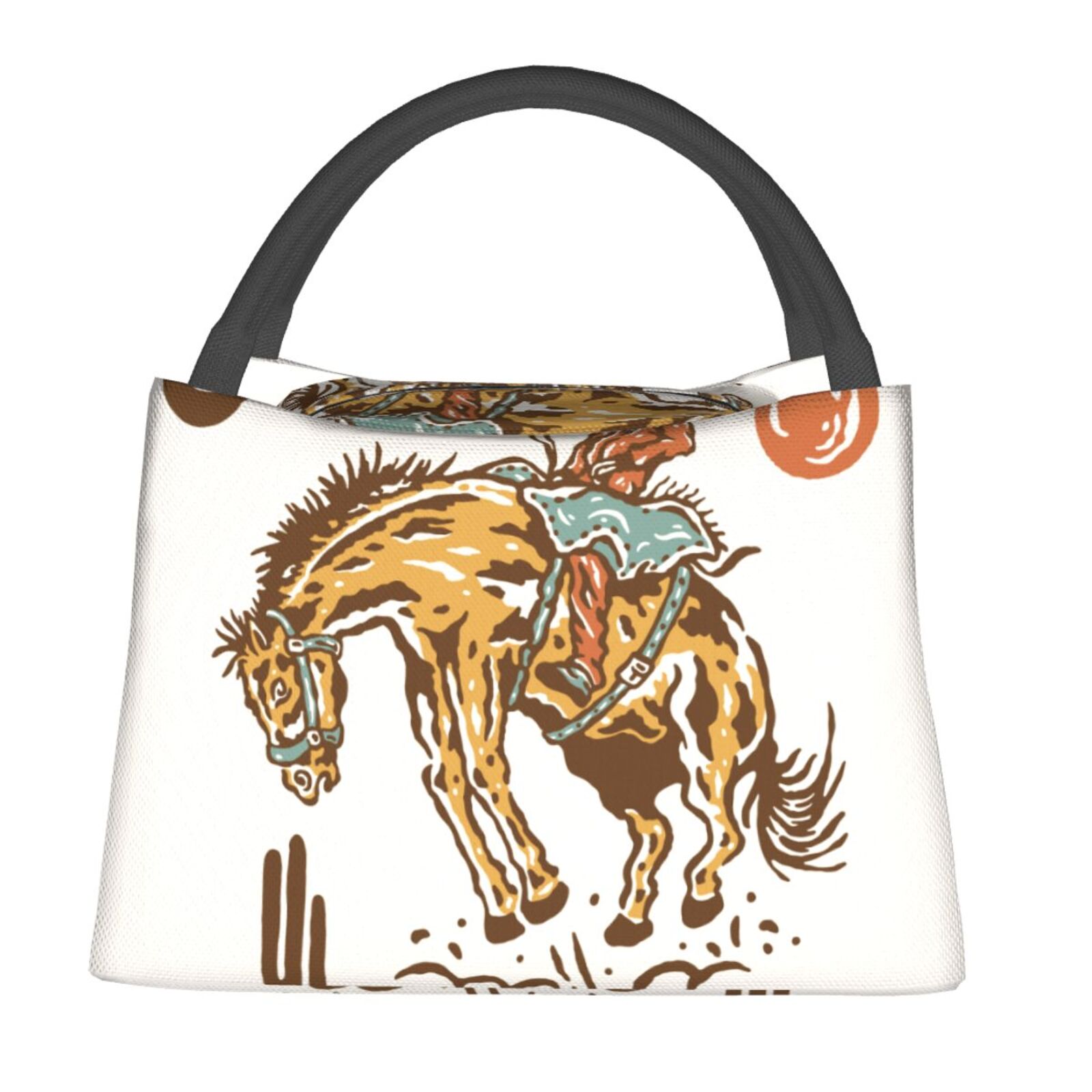 Zufioo Cowboy Up Vintage Wild West Insulated Reusable Grocery Bags ...