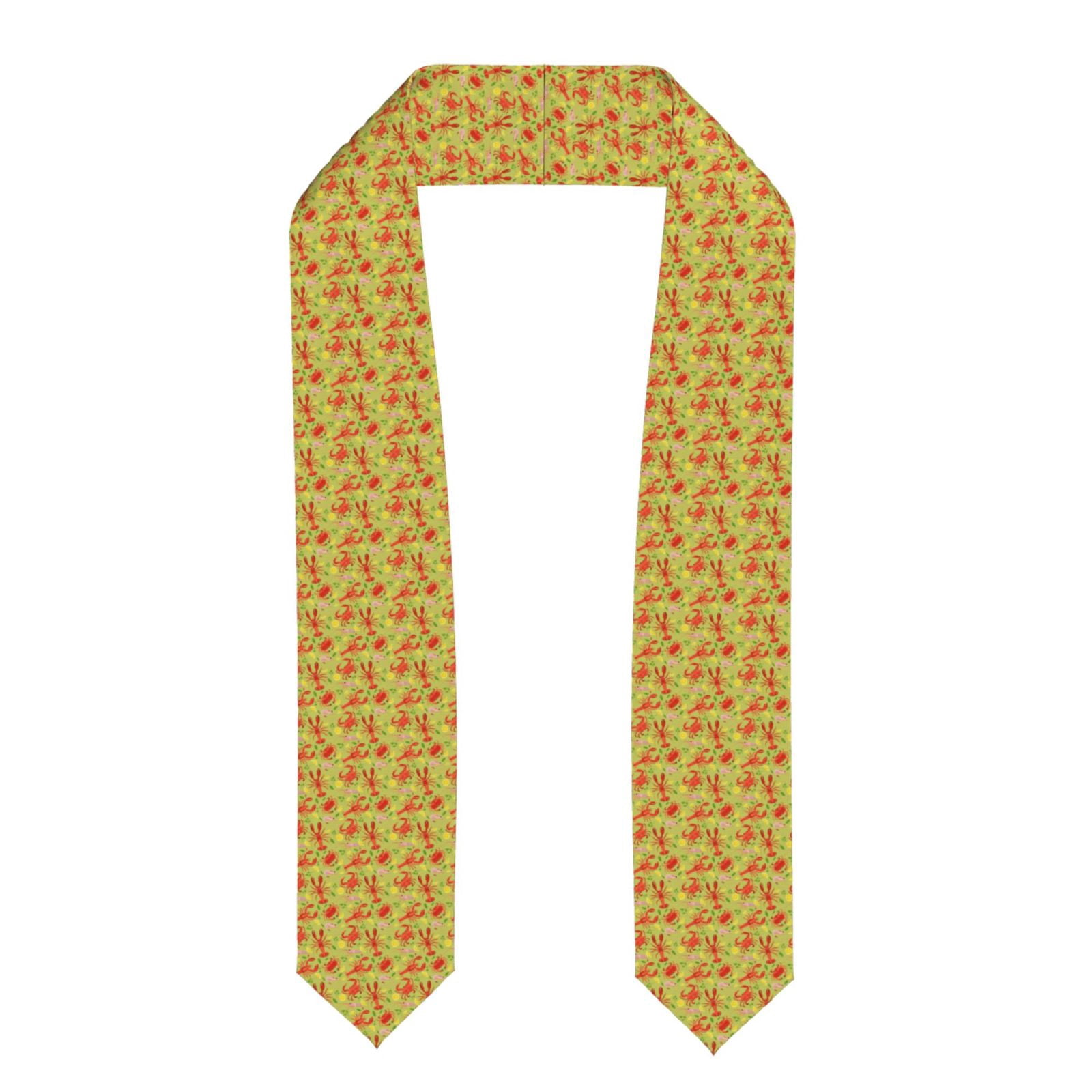 Zufioo Crab Lobster Print Graduation Shawl Ribbon, Graduation Ribbon ...