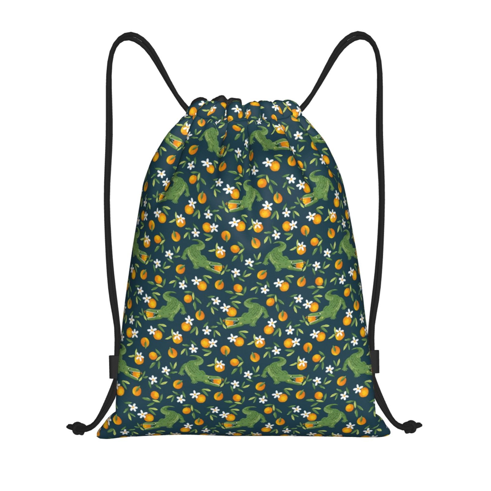 Zufioo Crocodile And Oranges Sports Cinch Sack Gym String Bags Machine ...
