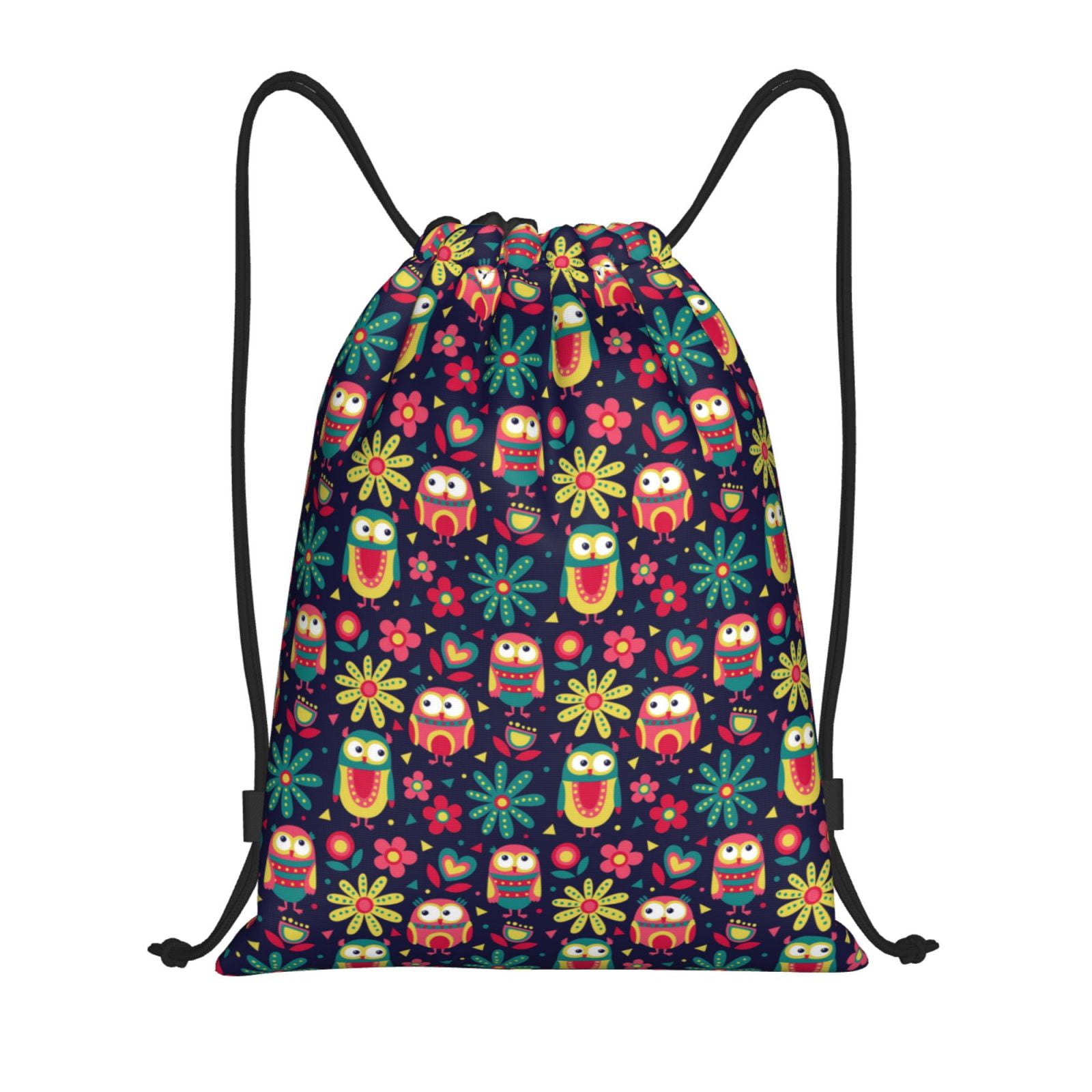 Zufioo Cute Animal Sports Cinch Sack Gym String Bags Machine Washable ...