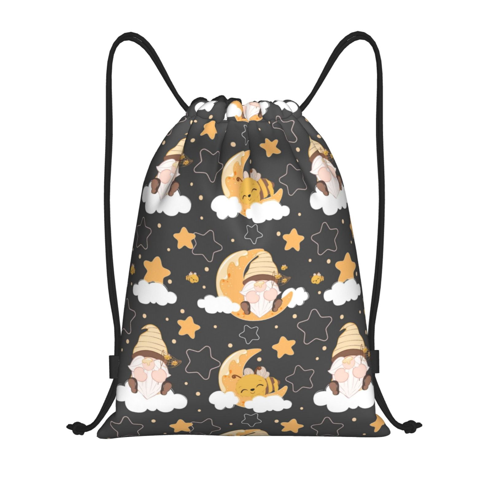 Zufioo Cute Bee Gnome Sports Cinch Sack Gym String Bags Machine ...