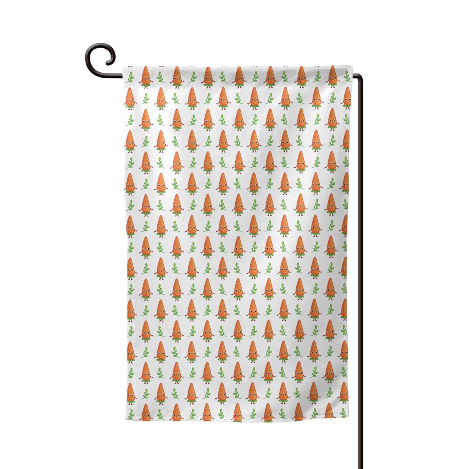 Zufioo Cute Carrot Print Print Garden Decoration Flags, Sun-resistant ...