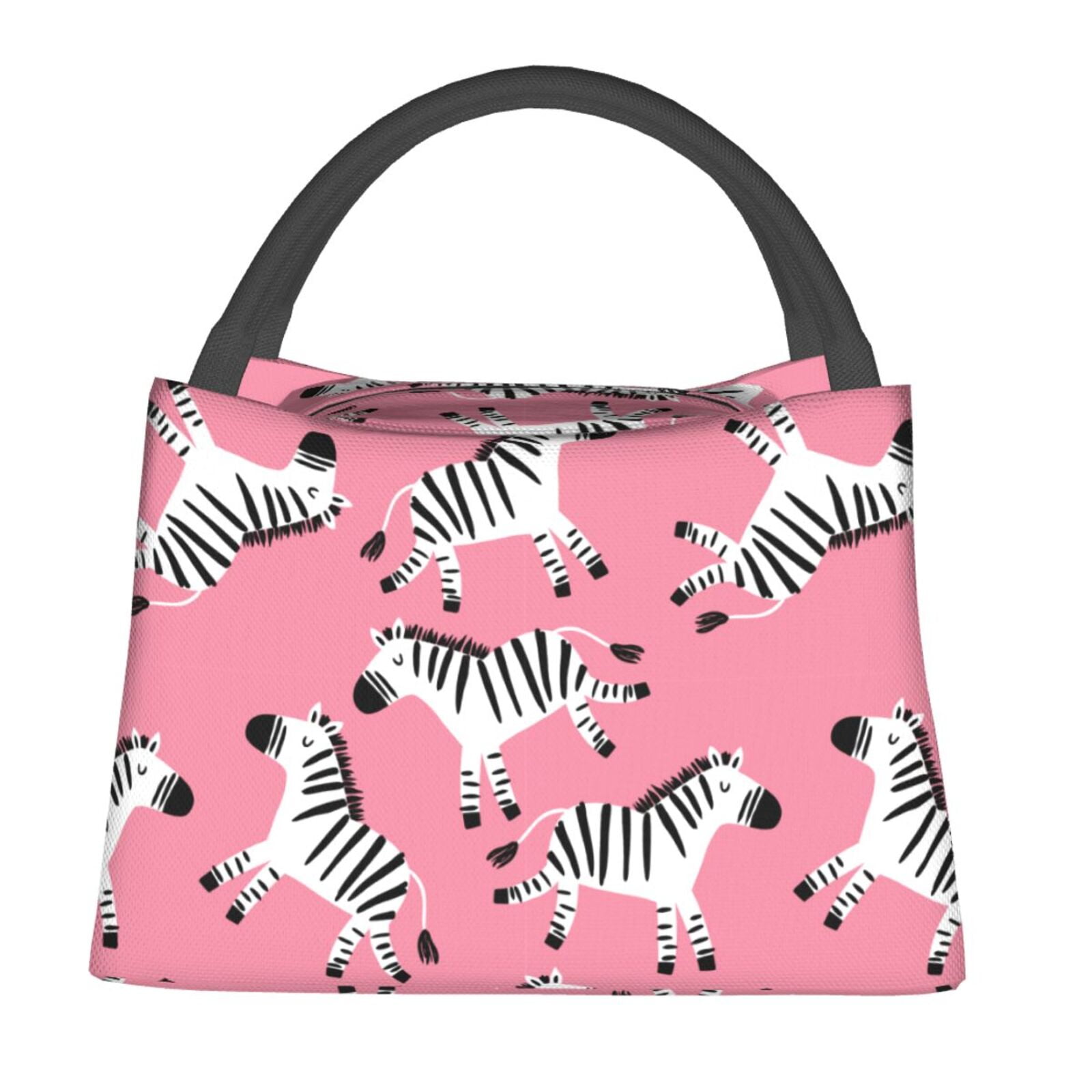 Zufioo Cute Cartoon Zebra Insulated Reusable Grocery Bags,Cooler Bag ...