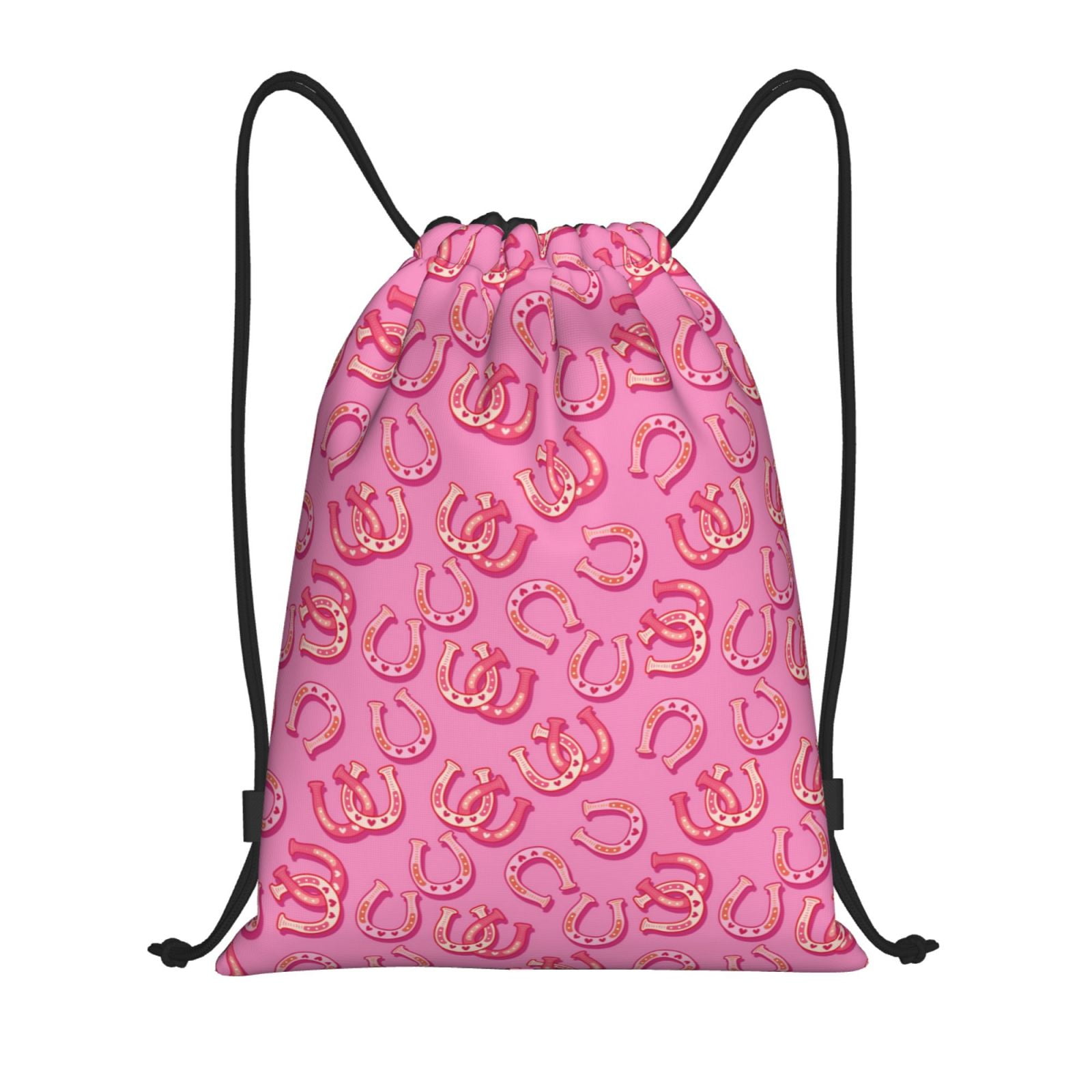 Zufioo Cute Cowgirl Sports Cinch Sack Gym String Bags Machine Washable ...