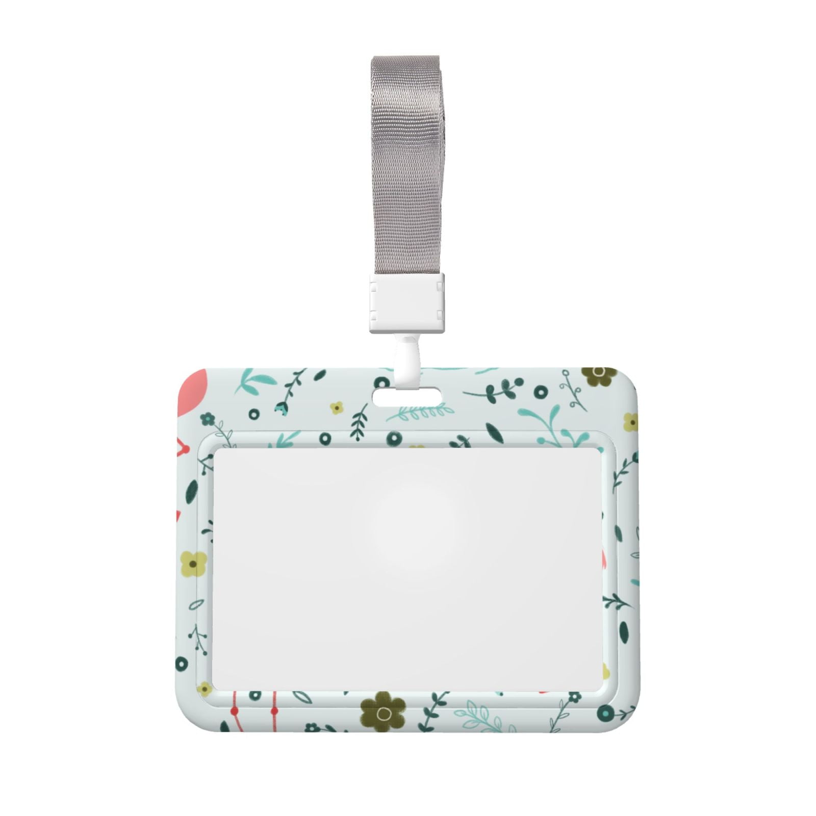 Zufioo Cute Flamingo Print Work Badge Protective Case, Waterproof ...