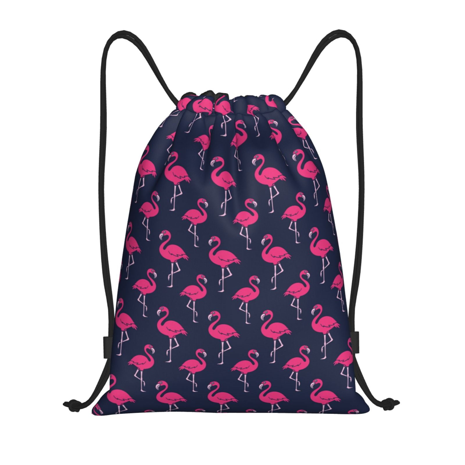 Zufioo Cute Flamingo Sports Cinch Sack Gym String Bags Machine Washable ...