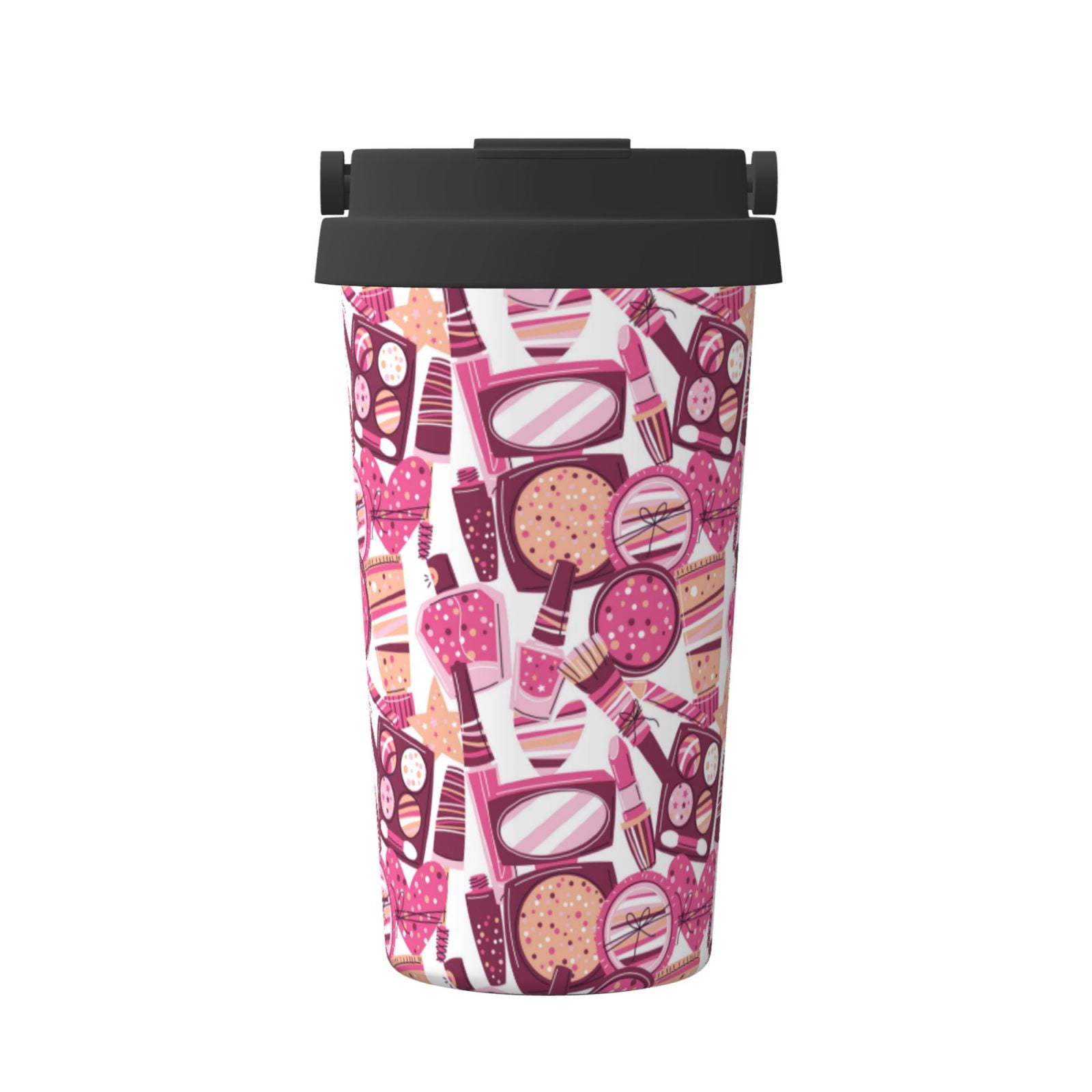Zufioo Cute Girl Print Portable Insulated Coffee Cup, Stainless Steel ...