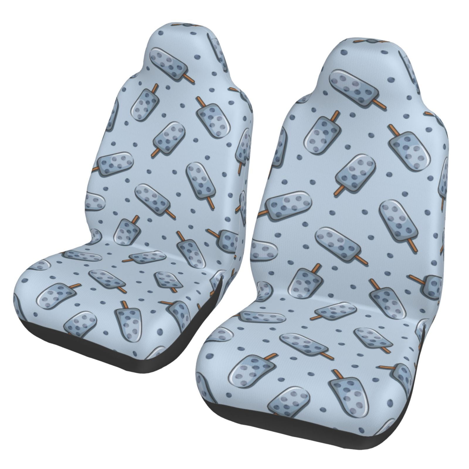 Zufioo Cute Ice Cream Full Set Car Seat Covers with Soft Padding 2PCS ...
