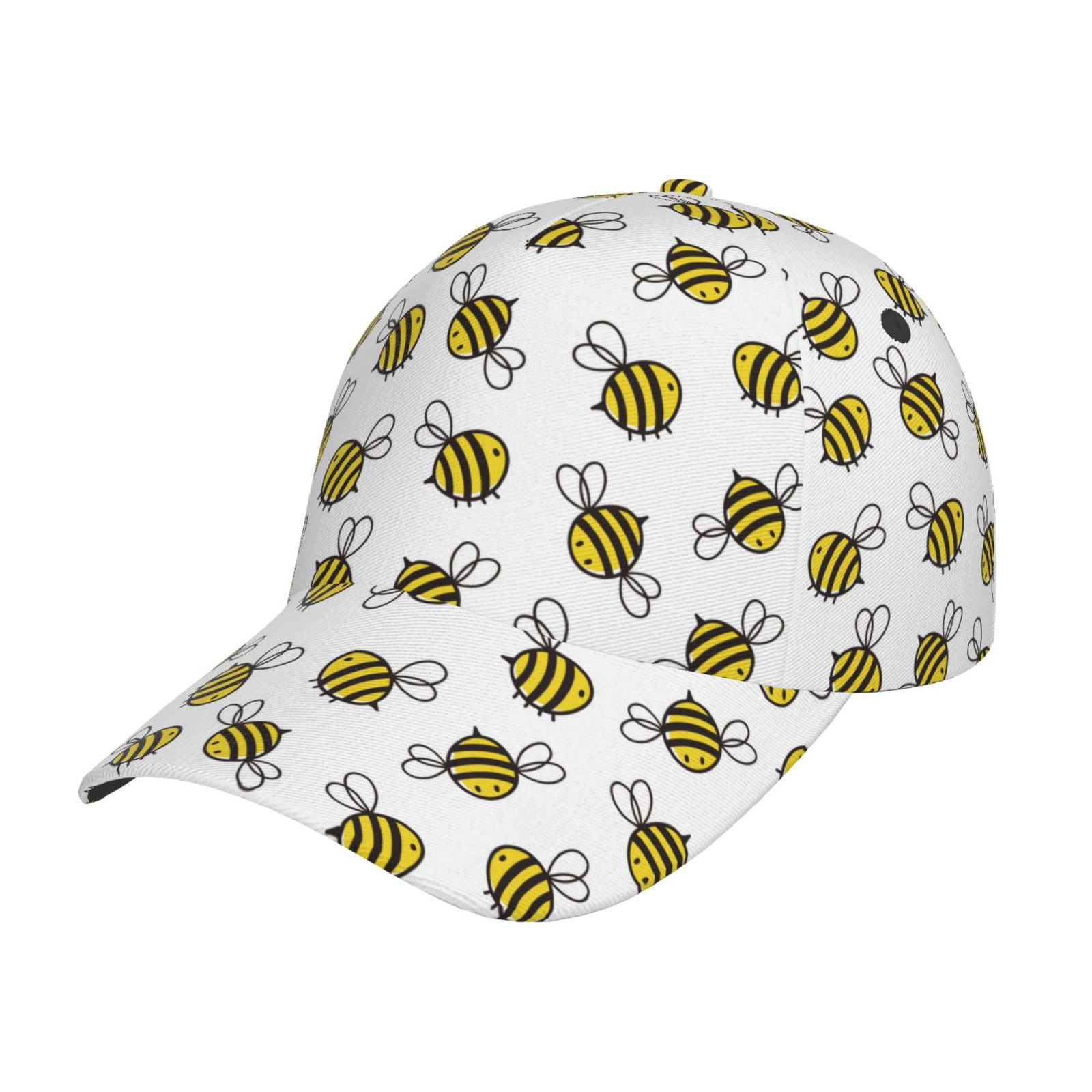 Zufioo Cute Little Bee Baseball Cap Hats for Men and Women Golf Dad Hat ...