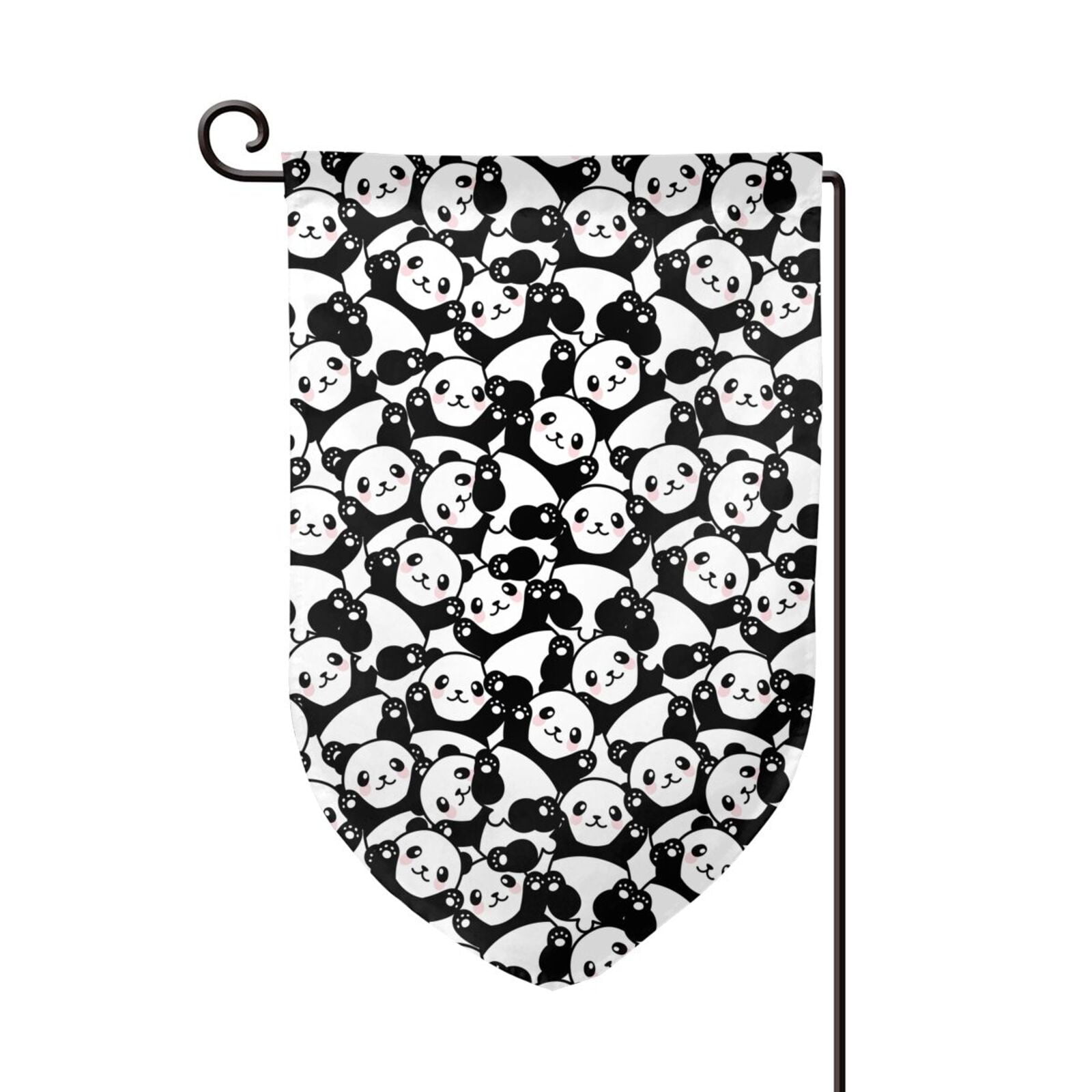 Zufioo Cute Panda (3) Print Garden Decoration Flags, Sun-resistant and ...