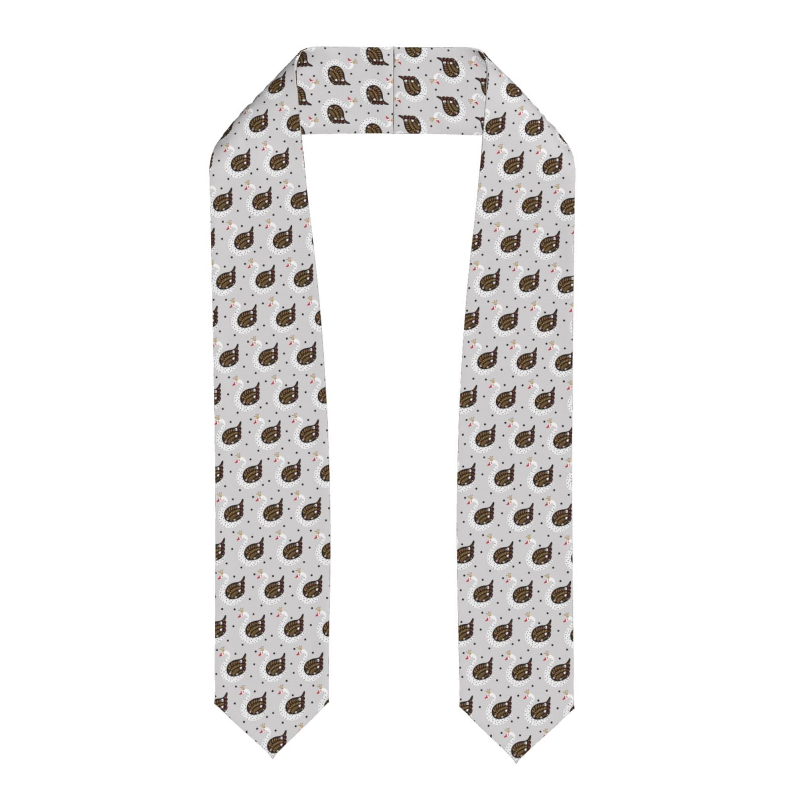 Zufioo Cute Swan Print Graduation Shawl Ribbon, Graduation Ribbon for ...
