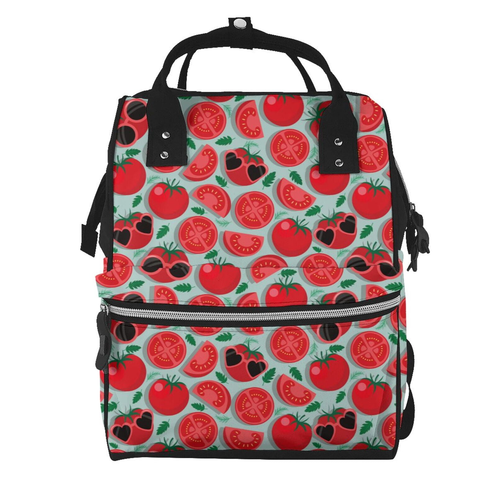 Zufioo Cute Tomato Print Large capacity mommy bag, diaper bag ...