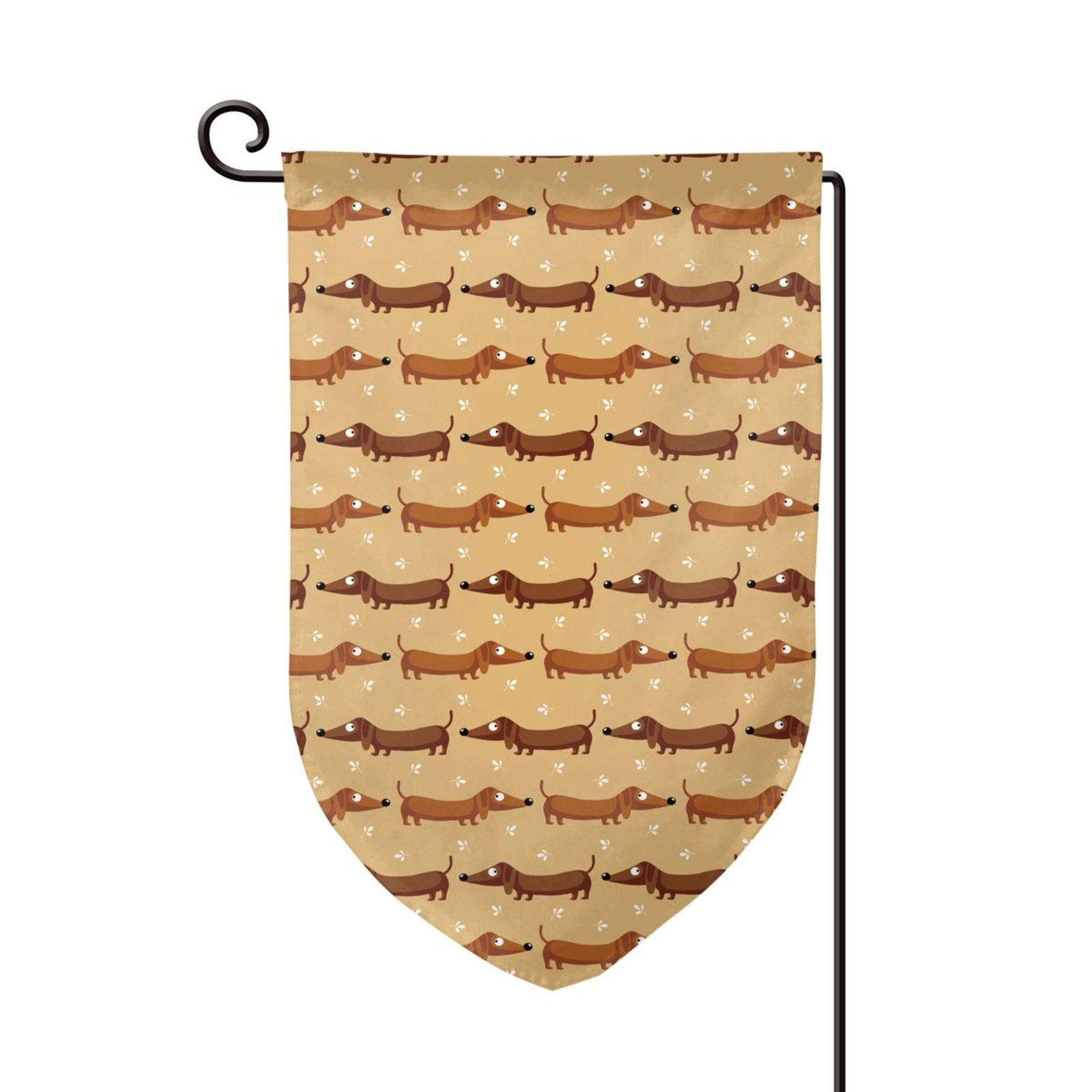 Zufioo Dachshund Dog Puppy Print Garden Decoration Flags, Sun-resistant ...