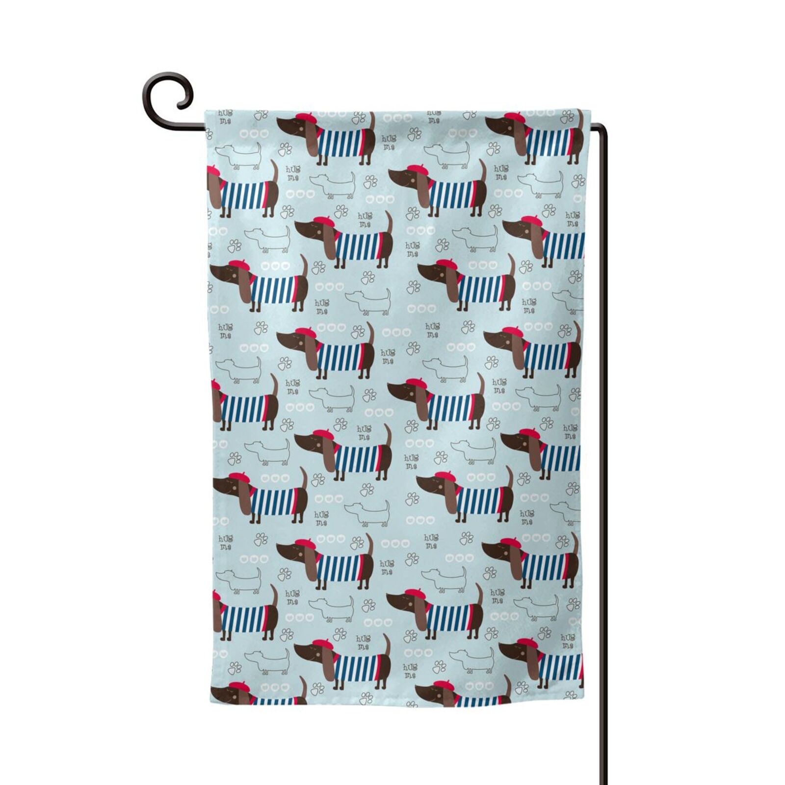 Zufioo Dachshund Dog Puppy Print Garden Decoration Flags, Sun-resistant ...