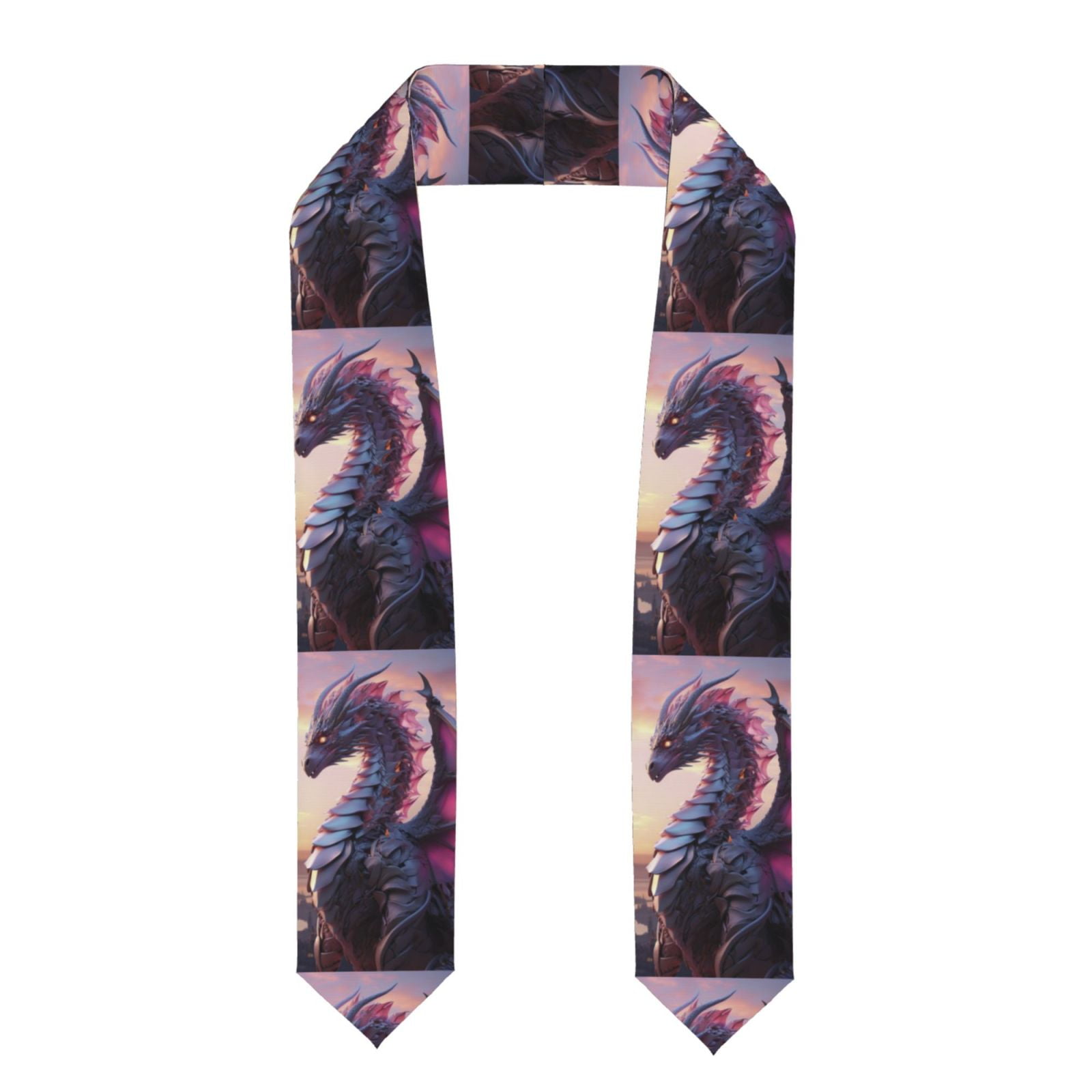 Zufioo Dragon Print Graduation Shawl Ribbon, Graduation Ribbon for Male ...