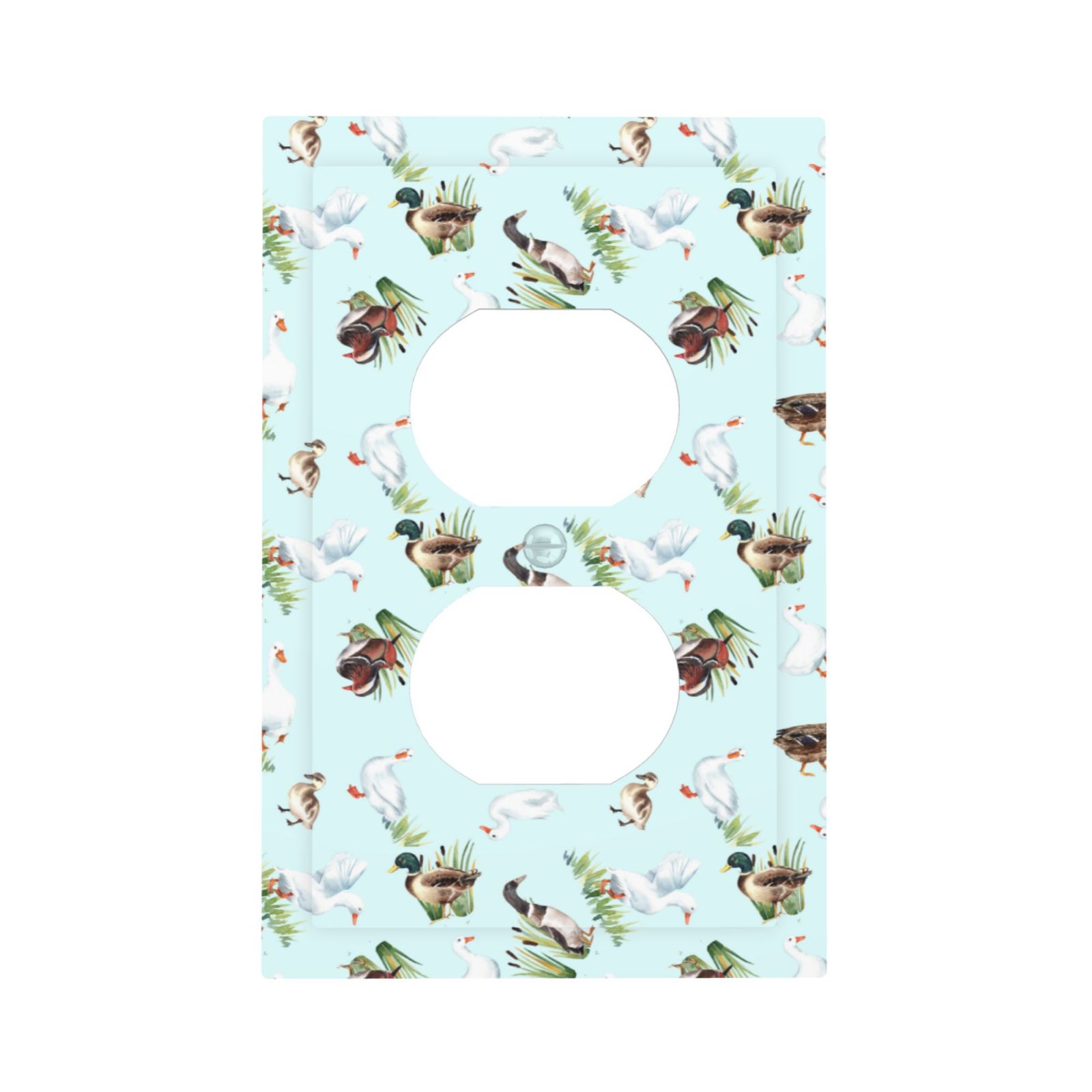 Zufioo Duck Animals Farm Print Switch Wall Plate, Dustproof and Heat ...