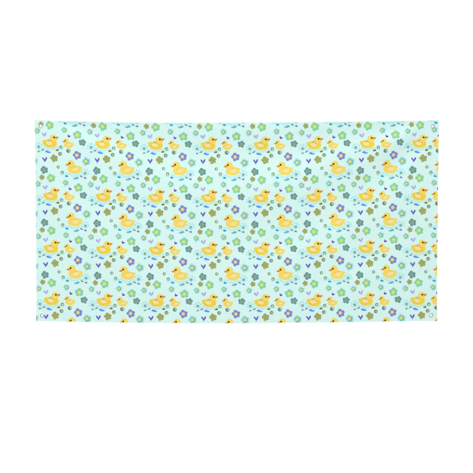 Zufioo Duck Cartoon Print Holiday Banners, Party Banners, Hanging Flags ...