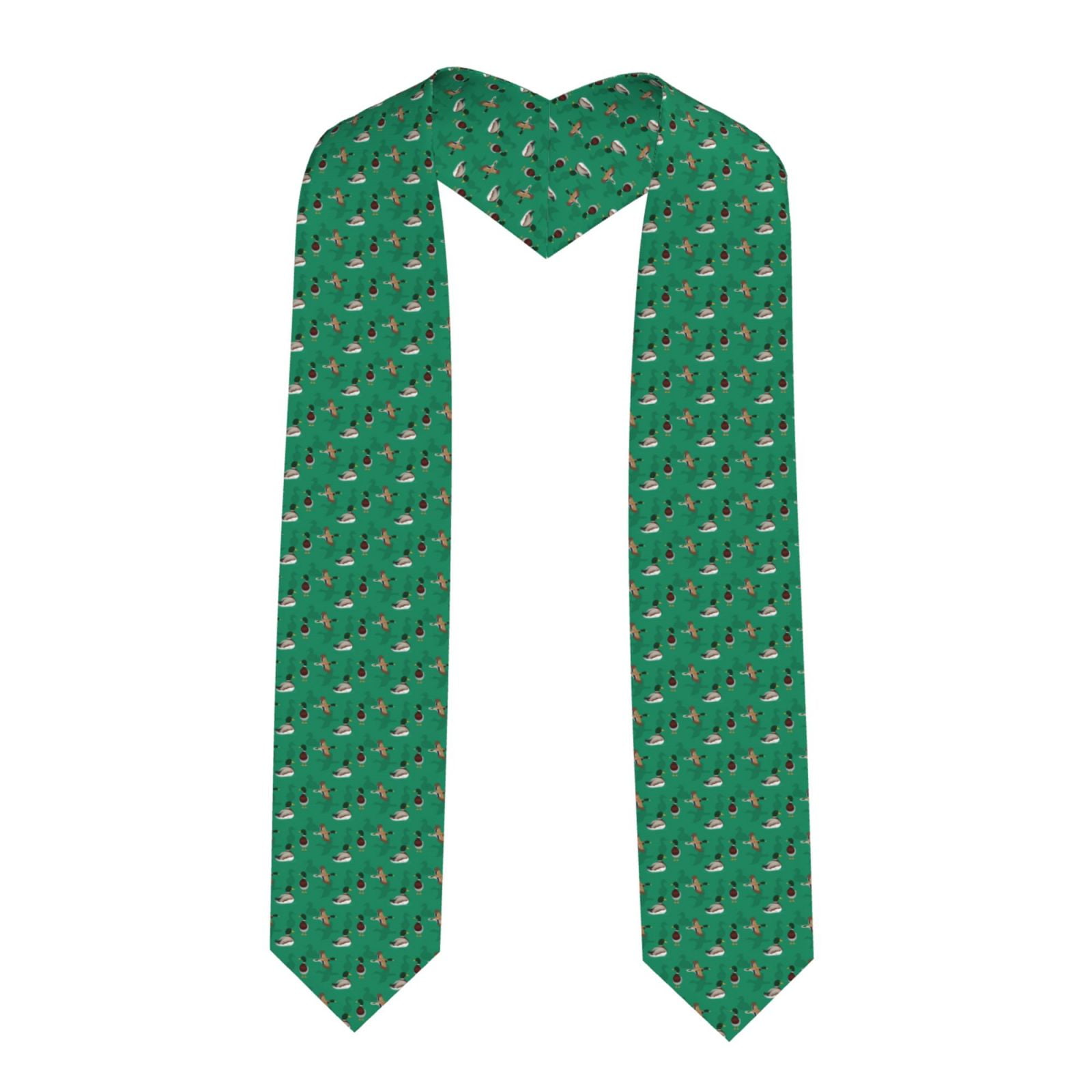 Zufioo Duck Mallard Flying Pose Print Graduation Shawl Ribbon ...