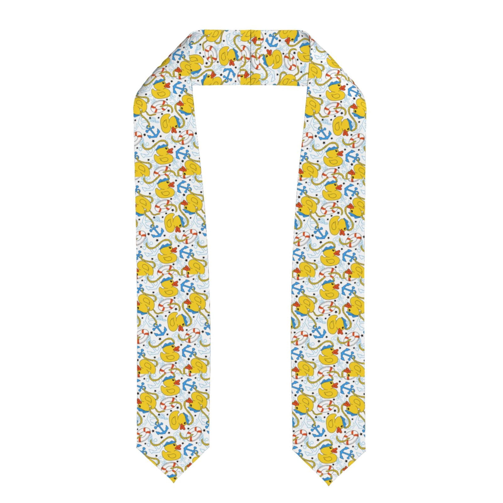 Zufioo Ducks and Anchors Print Graduation Shawl Ribbon, Graduation ...