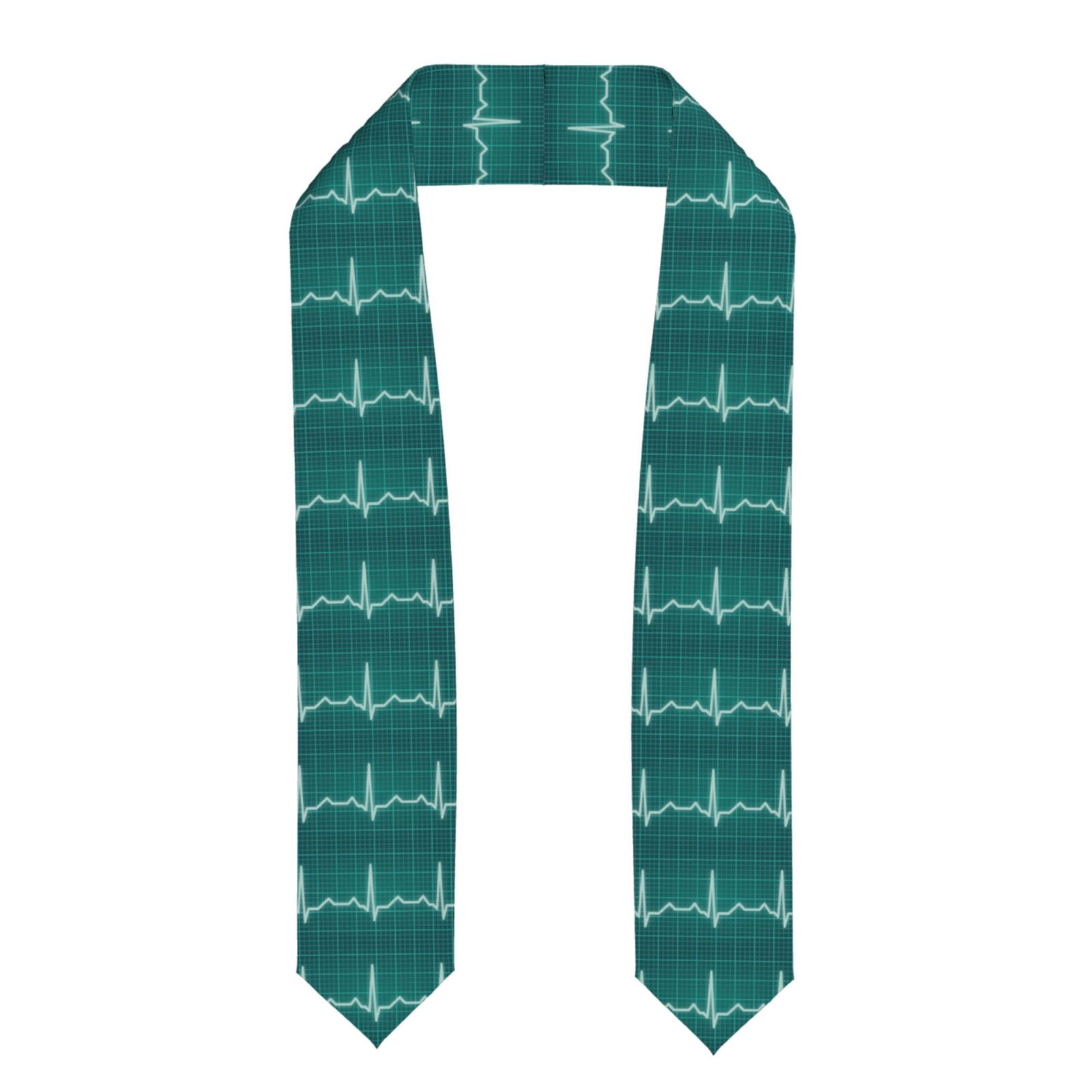 Zufioo ECG Wave Print Graduation Shawl Ribbon, Graduation Ribbon for ...