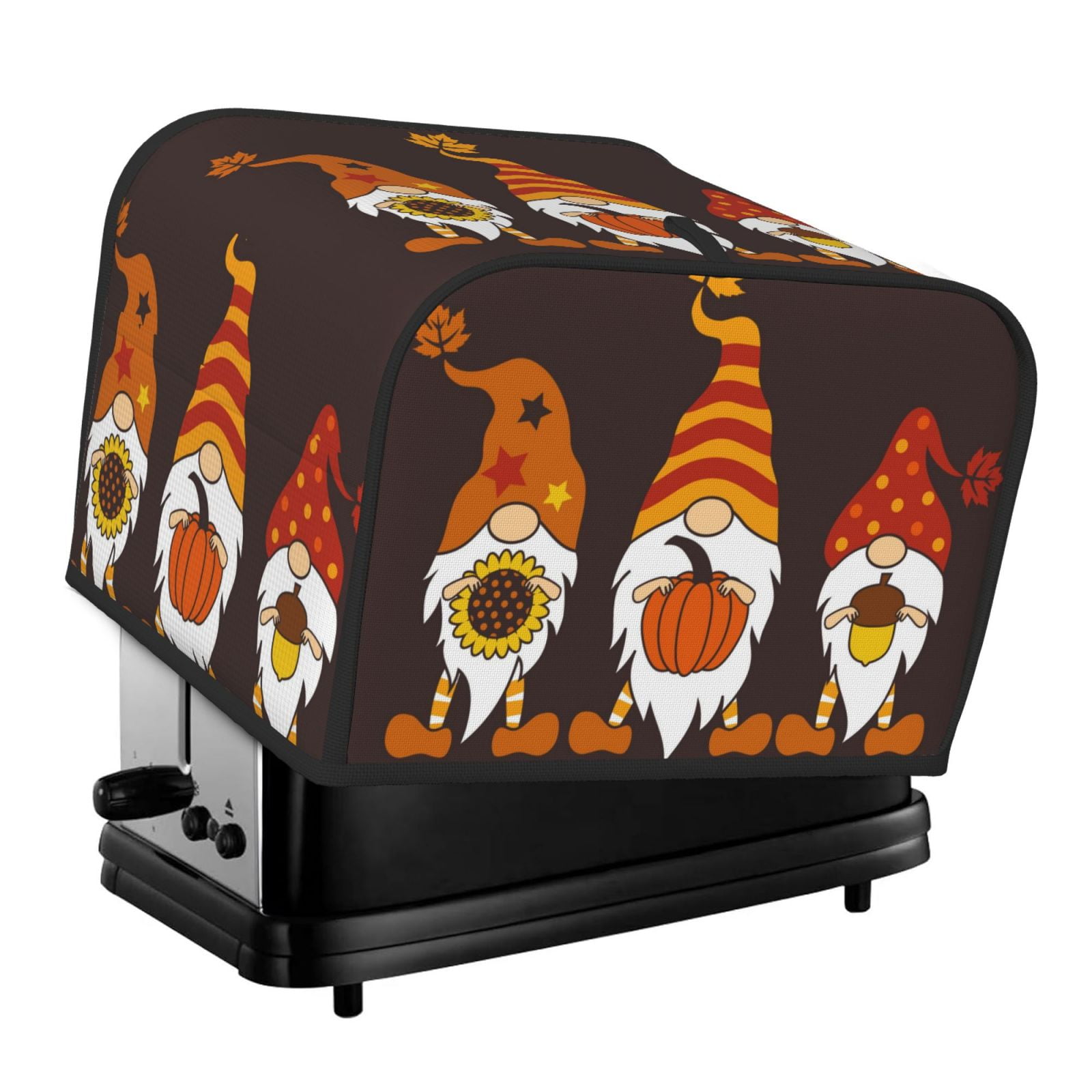 Zufioo Fall Gnomes Universal Four Slice Toaster Cover,Quilted Toaster ...