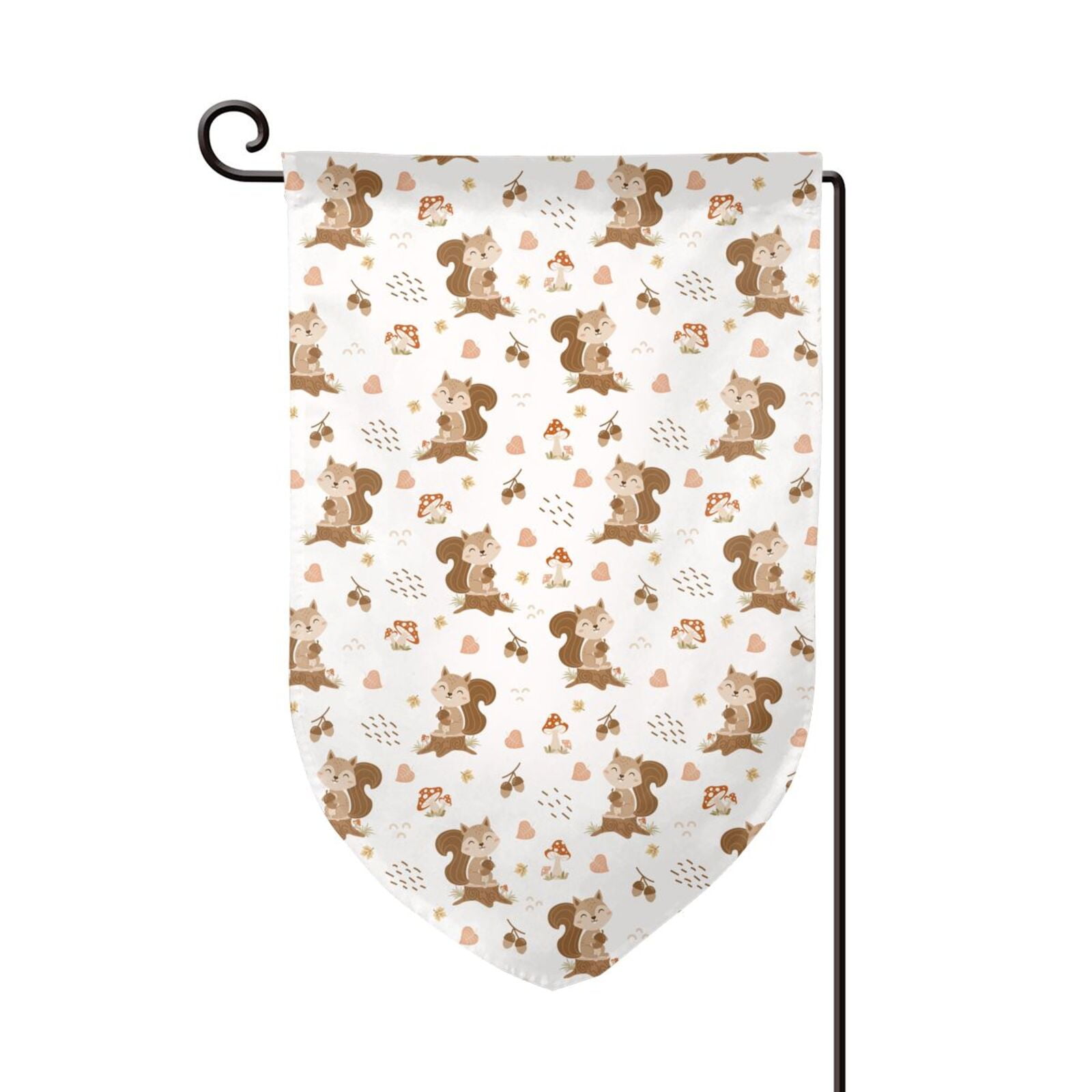Zufioo Fall Squirrel Print Garden Decoration Flags, Sun-resistant and ...